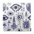 Eyes Pattern Shower Curtain Liners Waterproof 72 Inch with C Shaped ...