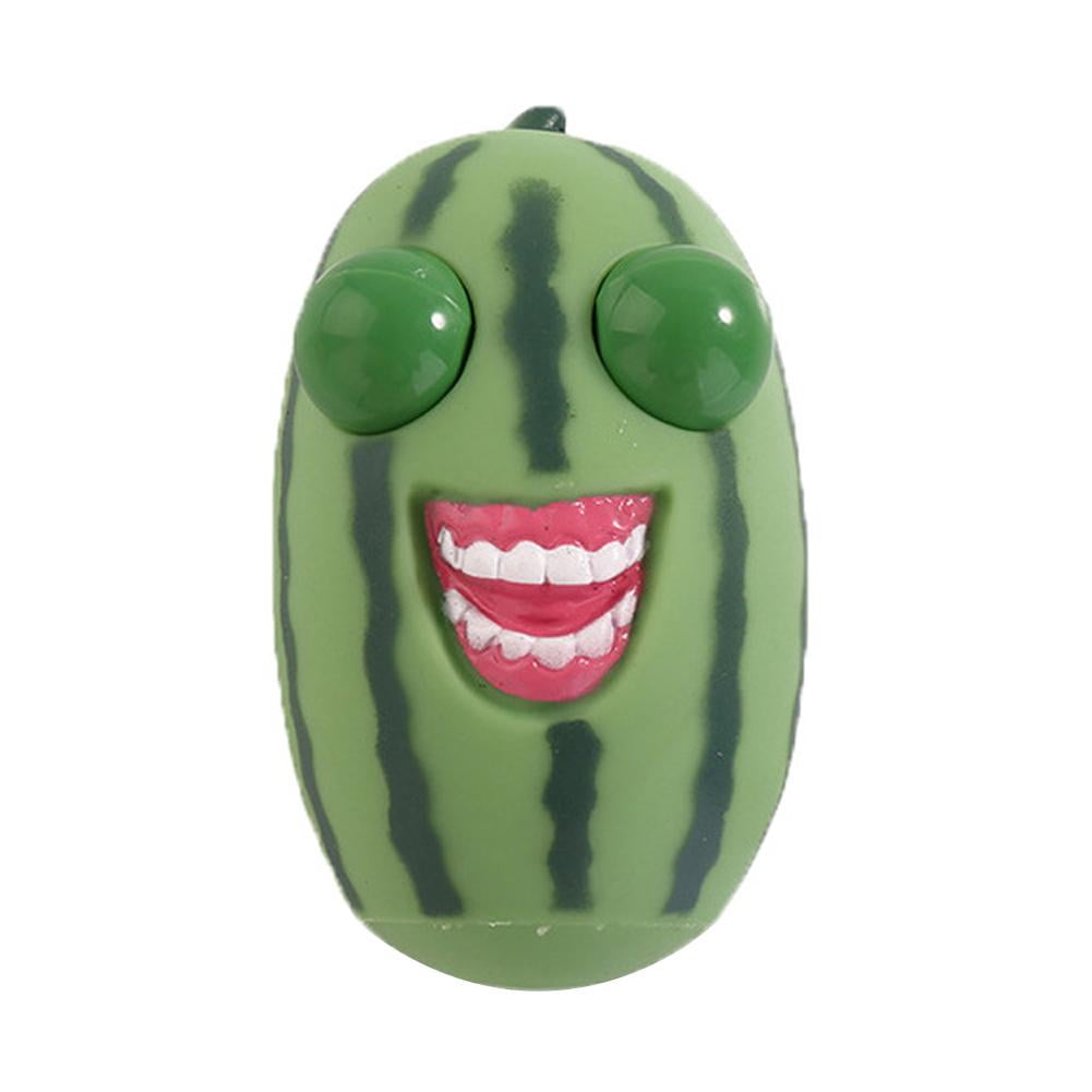 Eyes Popping Watermelon Squeeze Toy Stress Reliever Gift Toys Cute Hand ...