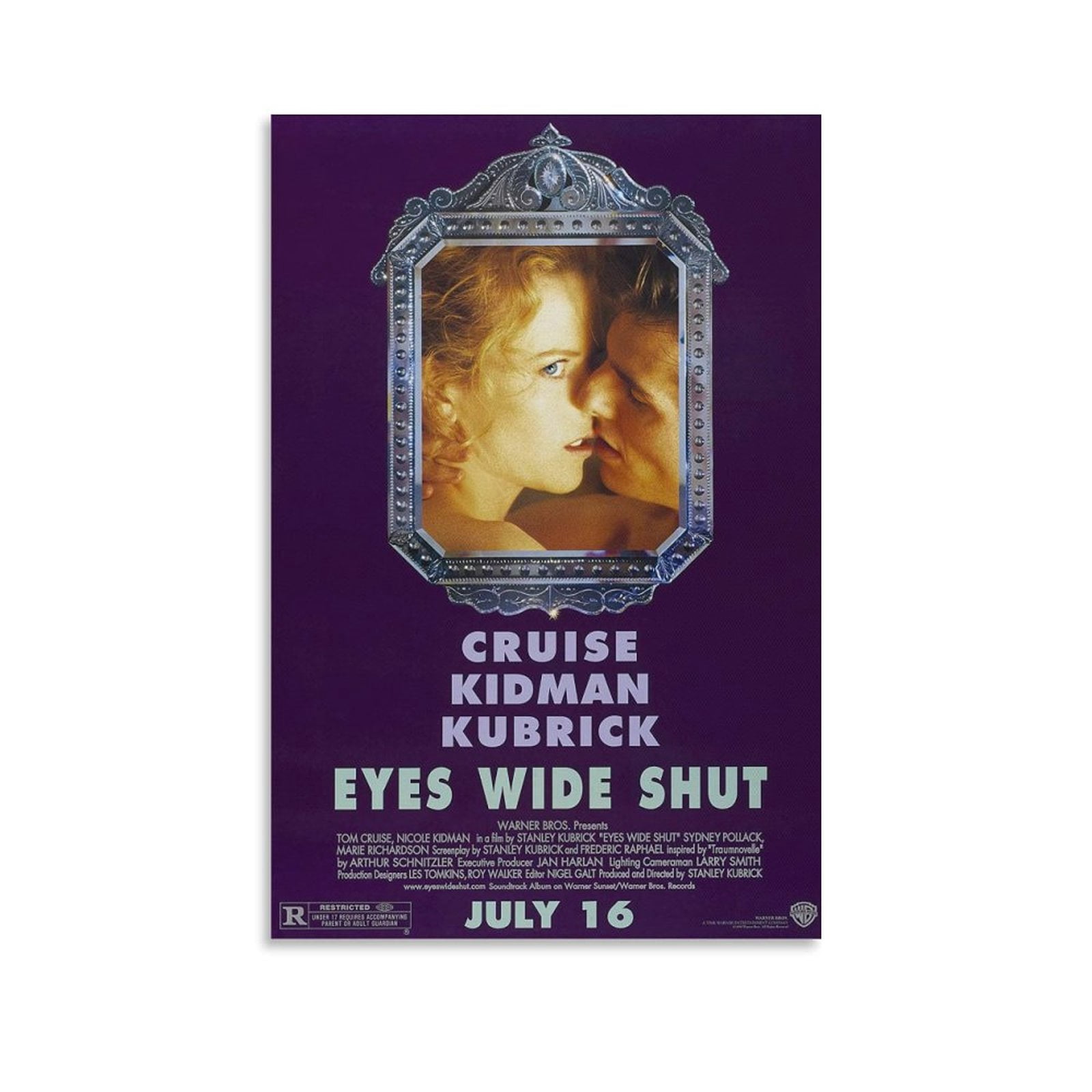 Eyes Wide Shut Movie Poster Canvas Art Poster and Wall Art Picture ...