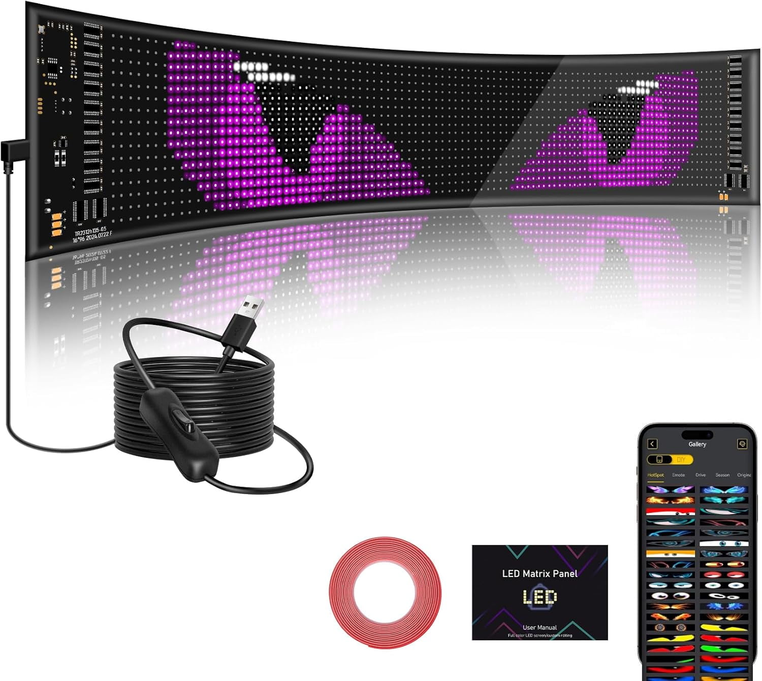 Eyes for Windshield 4.7x23.4 Inch, Flexible Eyes, Windshield Eyes ...