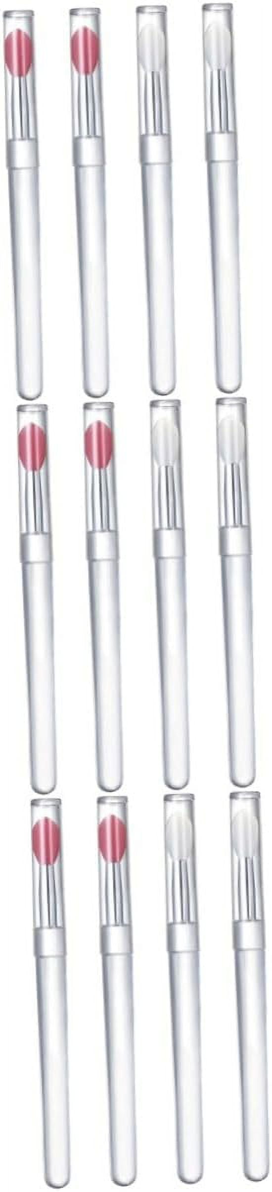 Eyeshadow Applicators Eyeshadow 12 Pcs Silicone Lip Brush with Lid ...