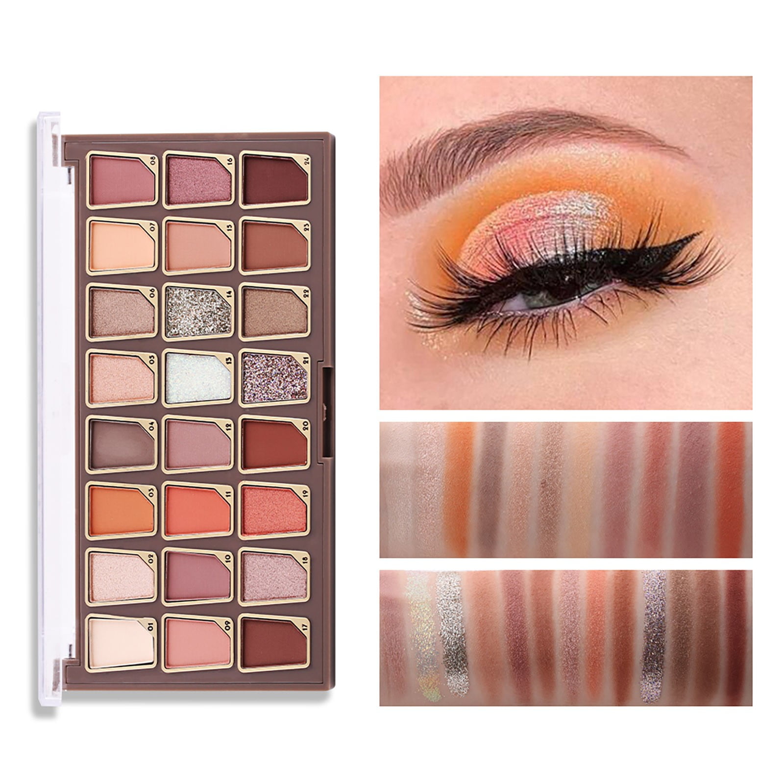 Eyeshadow Color Eye Shadow Plate For Street Makeup In Summer Glitter ...