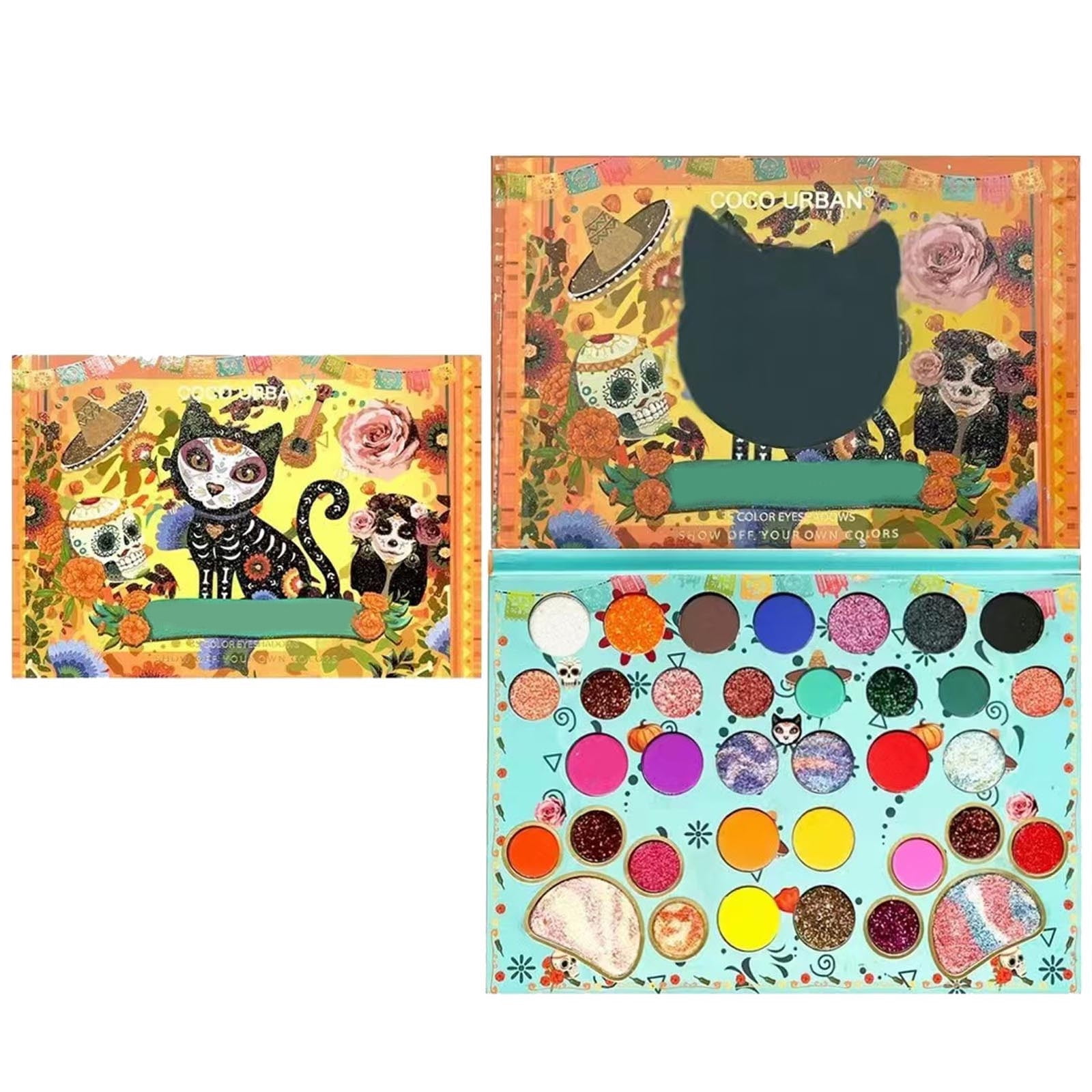 Eyeshadow Makeup Palette 35 Colors, Glitter Shimmer Matte Pallets ...