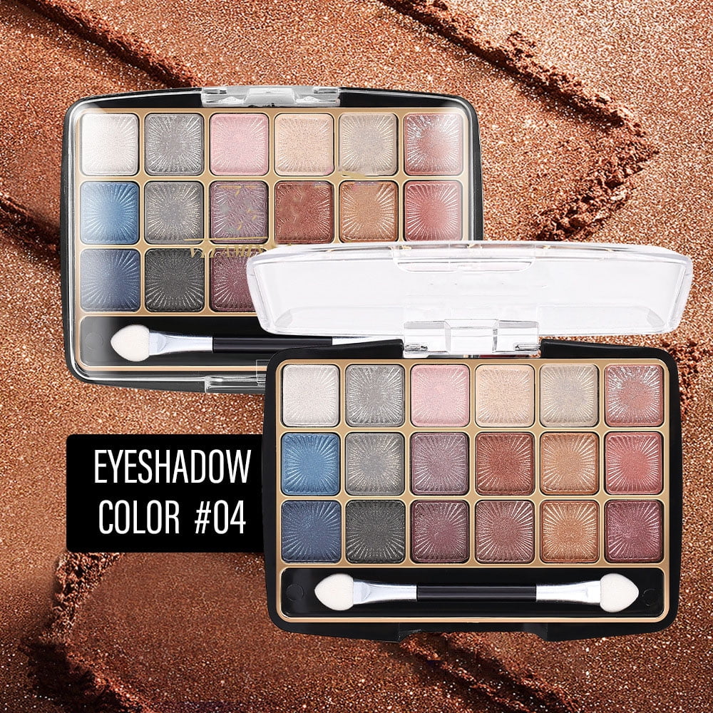 Eyeshadow Palette 18 Color, High Pigmented Shimmer Metallic, Long ...