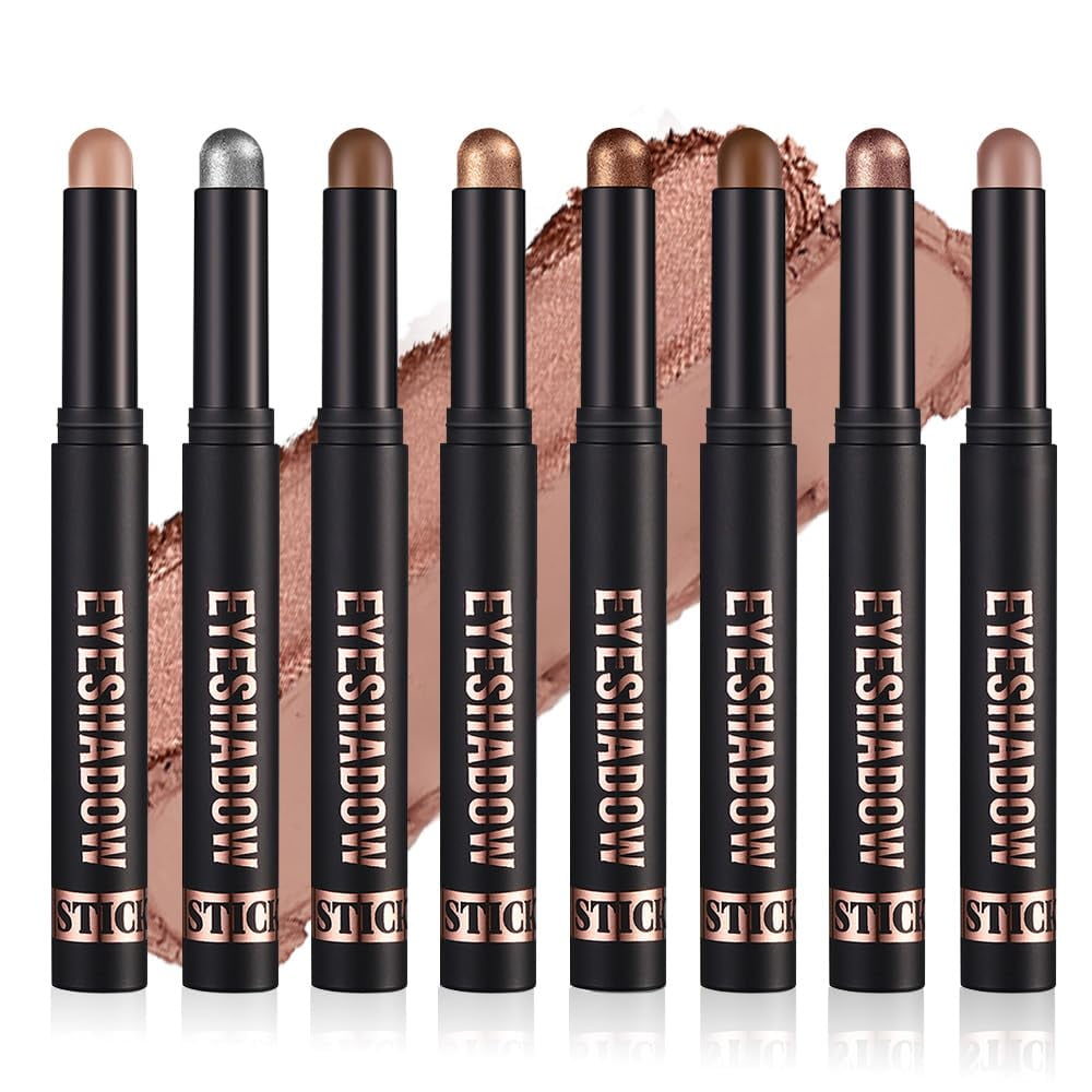 Eyeshadow Shimmer Stick, 8 Colors Highlighter Eyeshadow Pencil ...