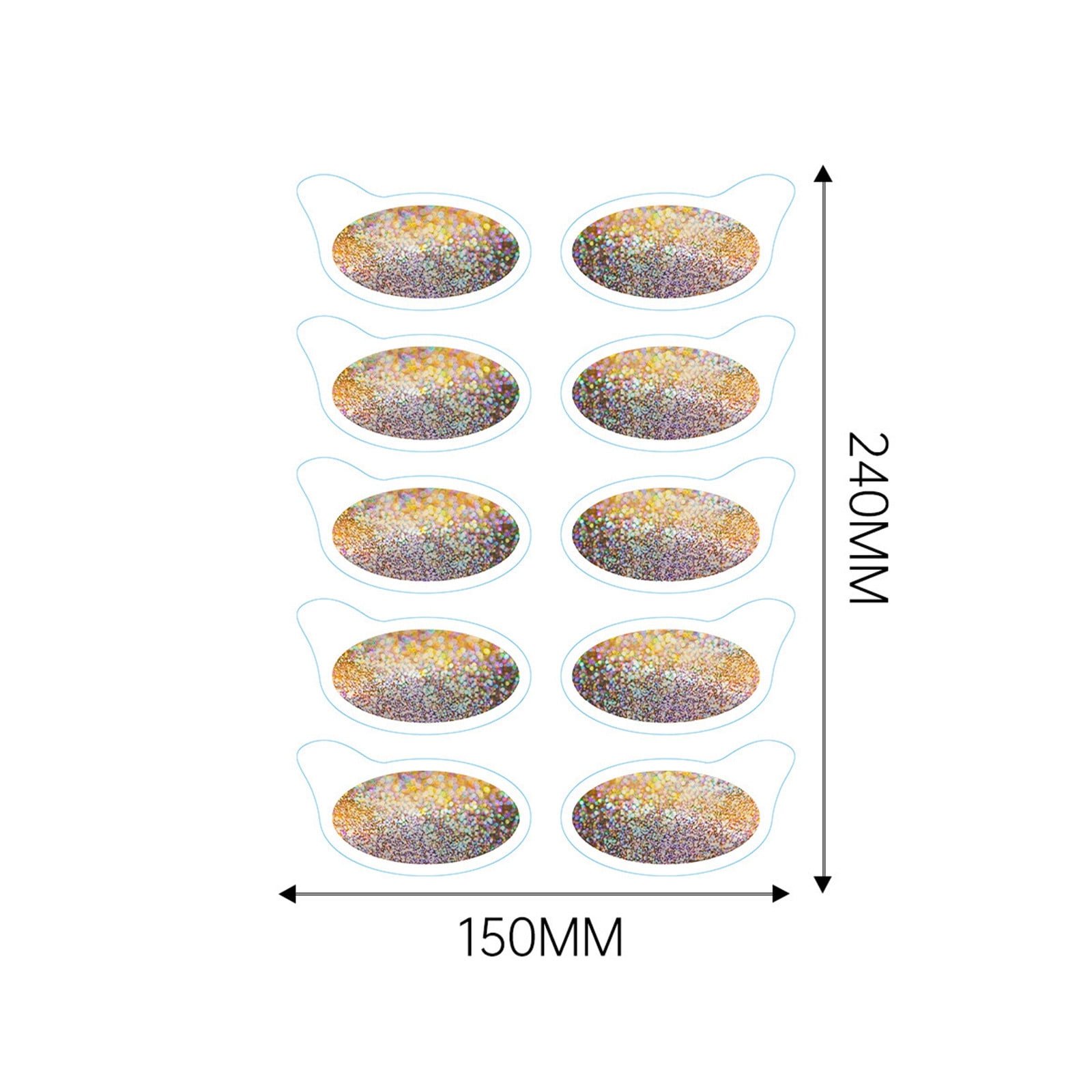 Eyeshadow Stickers Stage Party Eye Makeup Waterproof And Sweat-proof ...