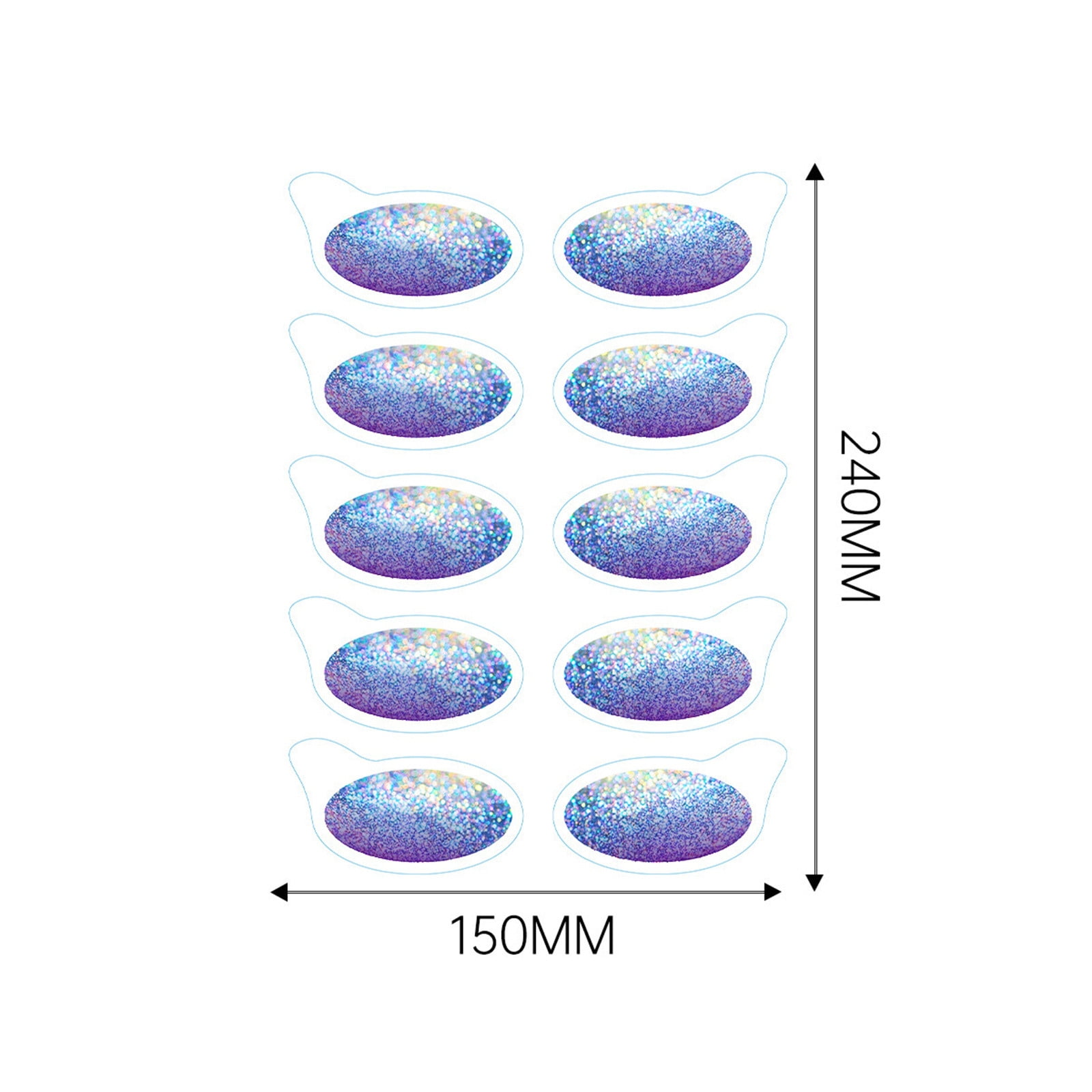 Eyeshadow Stickers Stage Party Eye Makeup Waterproof And Sweat-proof ...