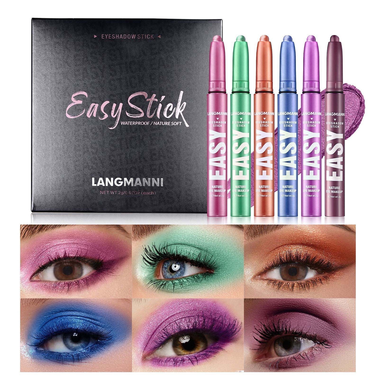 Eyeshadow Sticks 6PCS Kit Multicolor Eyeshadow Pens Set Creamy Long ...