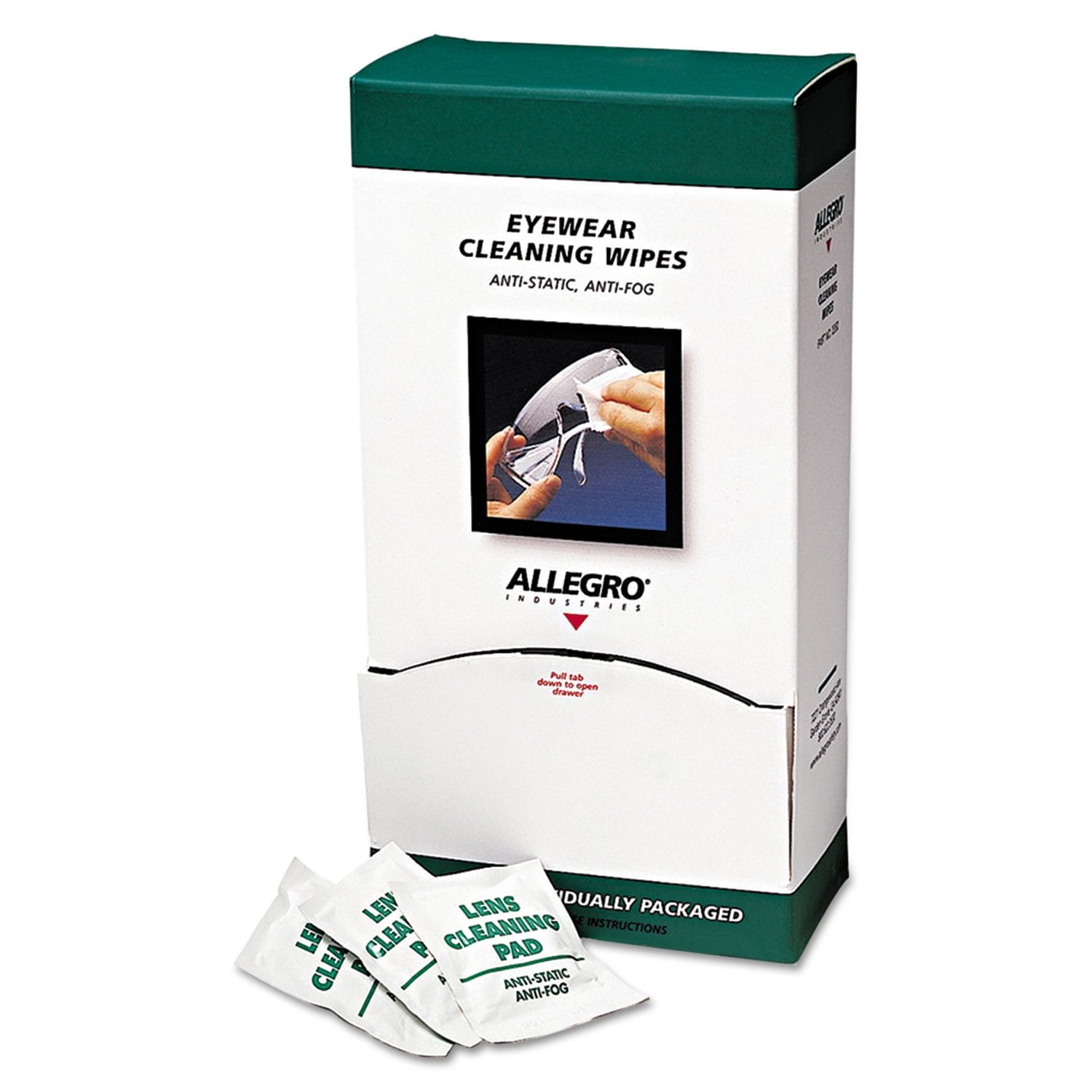 Eyewear Glasses Lens Cleaner Wipes, 5 in x 8", White, 100/Box - Walmart.com