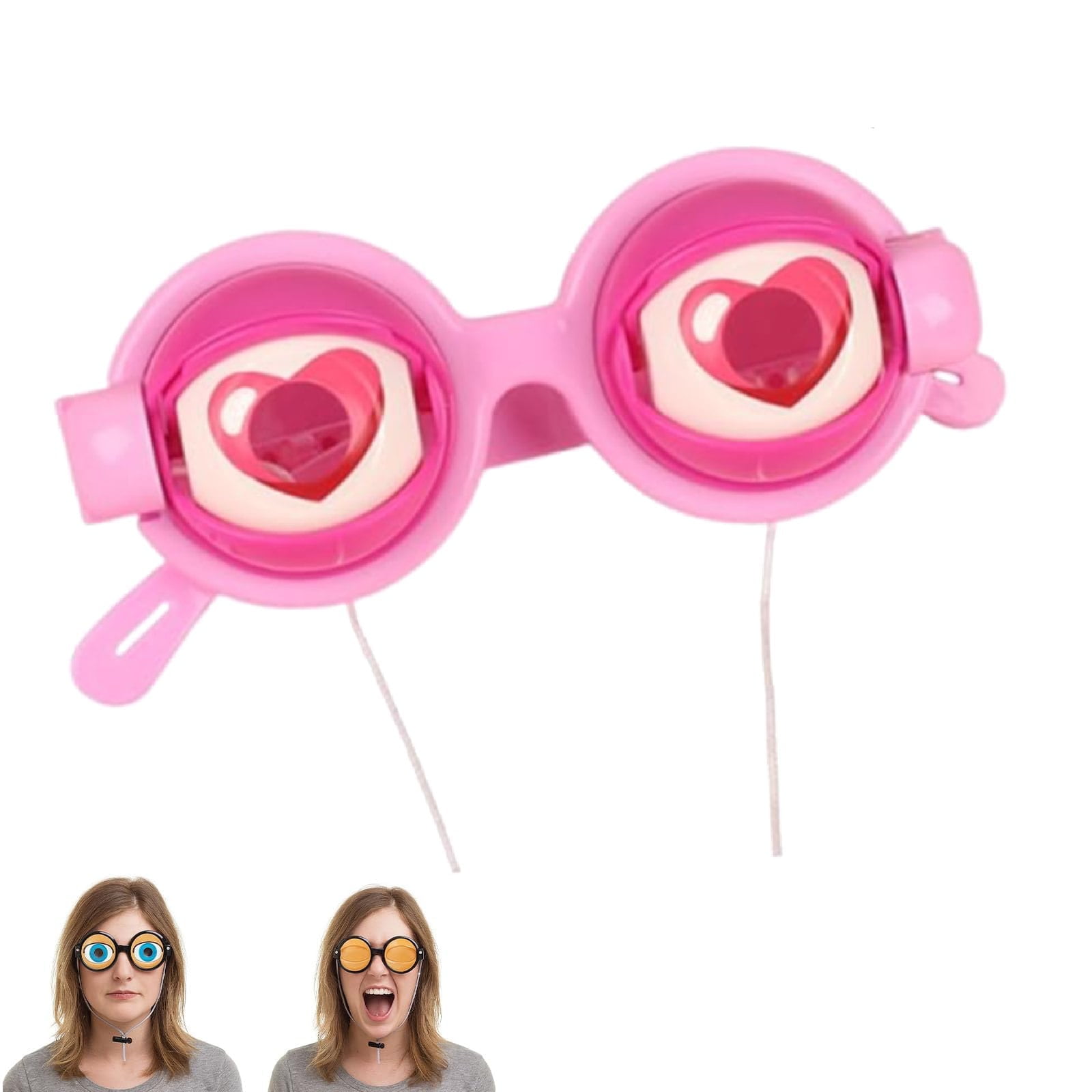 Eyewear Crazy Blink Funny Glasses, Kinetic Crazy Eyes Glasses with ...