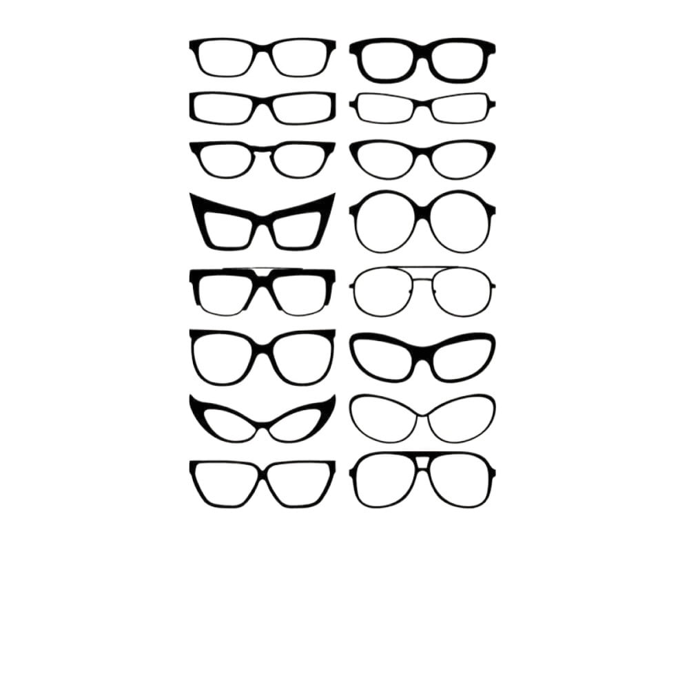 Eyewear Specs Frames Vinyl Wall Sticker Eye Glasses Frames Art Decals ...
