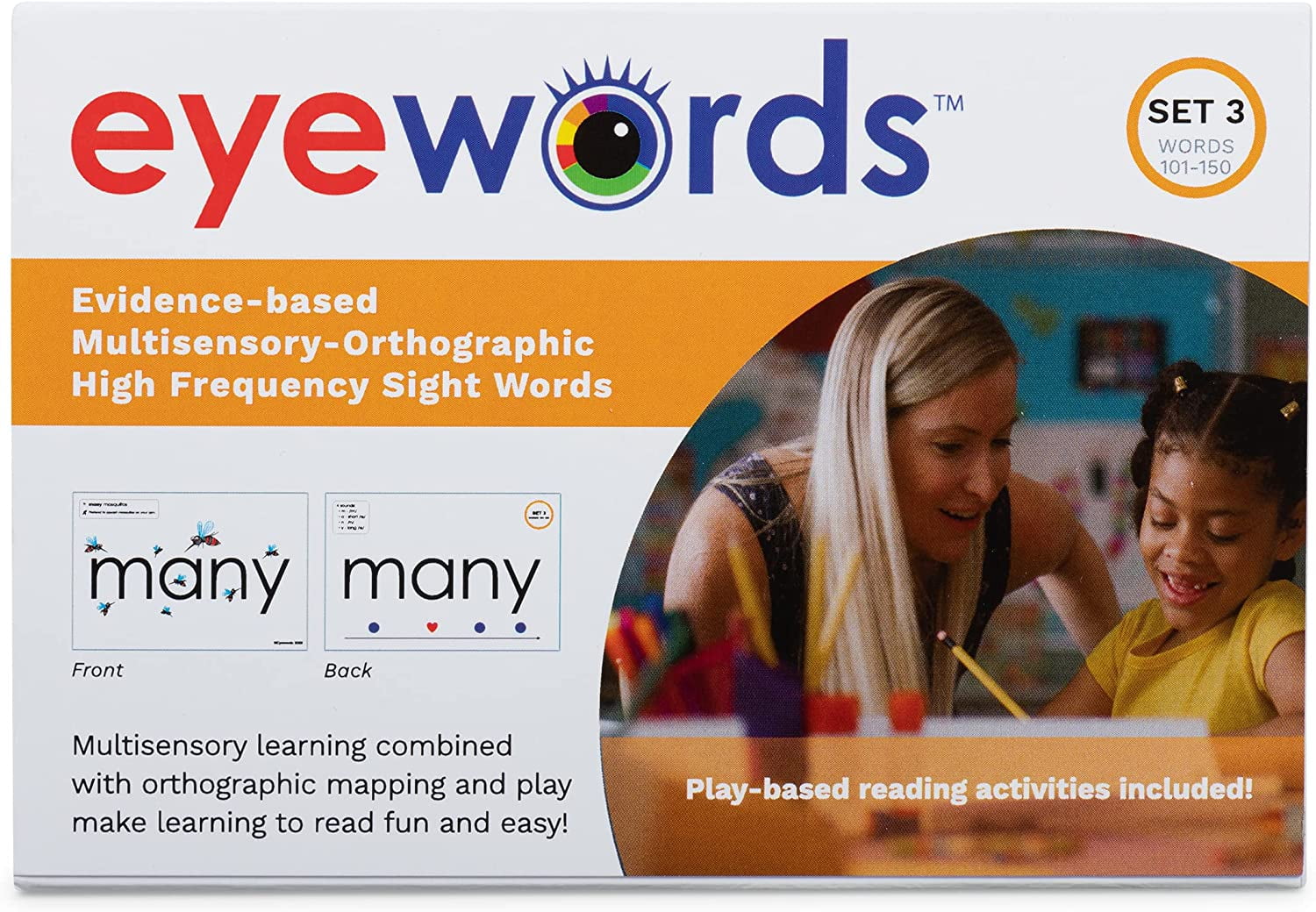 Eyewords Multisensory-Orthographic Sight Word Teaching Cards, Set #3 ...