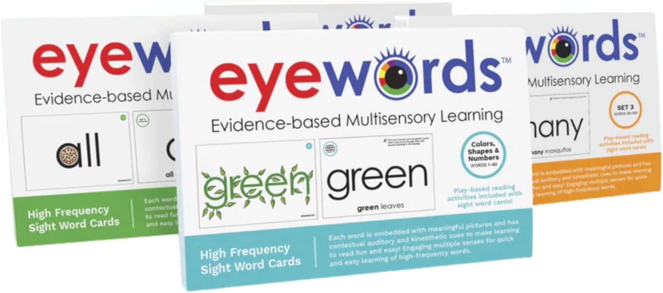 Eyewords Multisensory Sight Word Cards Bundle Sets #1-3 and Colors ...
