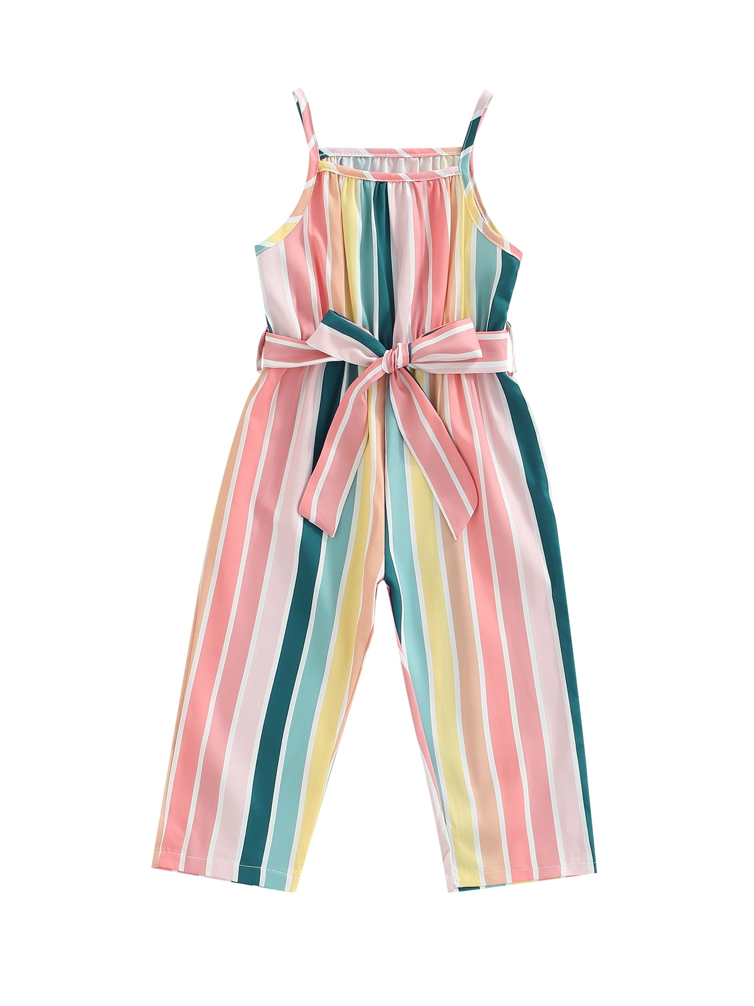 Eyicmarn Fashionable Little Girl Jumpsuit, Spaghetti Square Neck ...