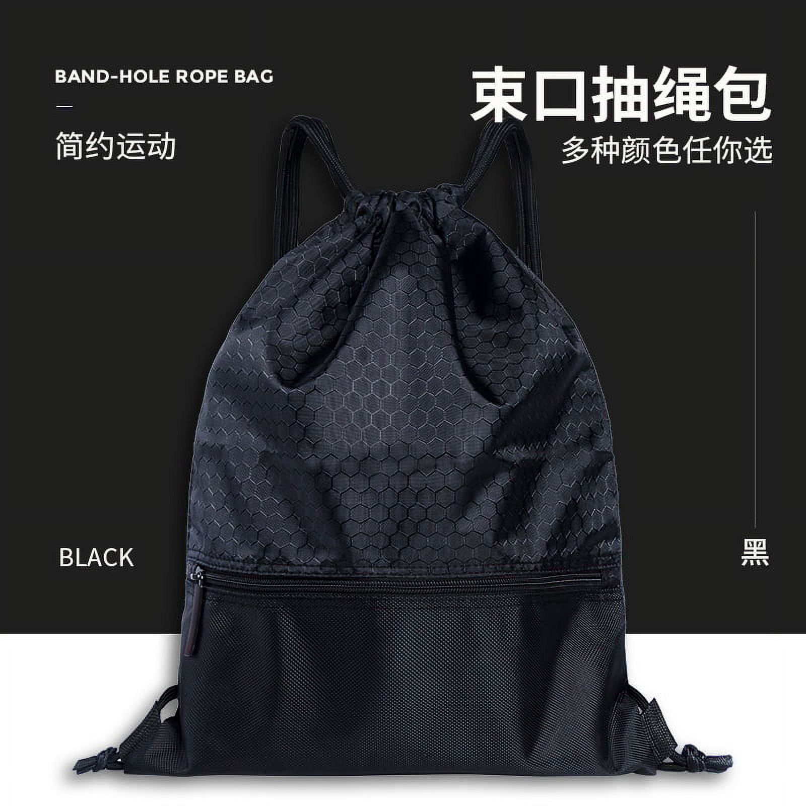 Eyicmarn Honeycomb Shape Printed Nylon Backpack Drawstring String ...
