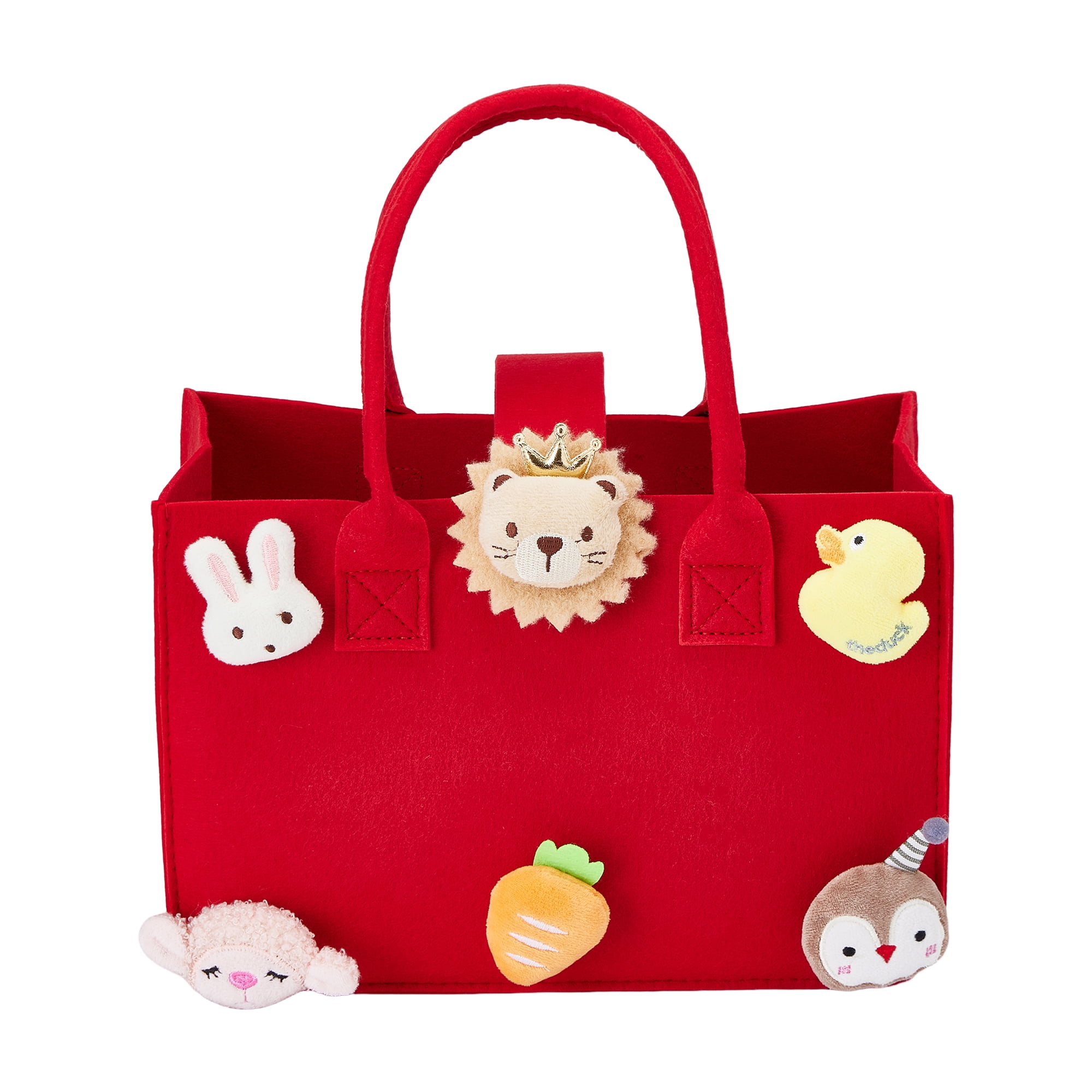 Eyicmarn Women Girls Felt Handbag, Large Capacity Cute Cartoon Casual ...
