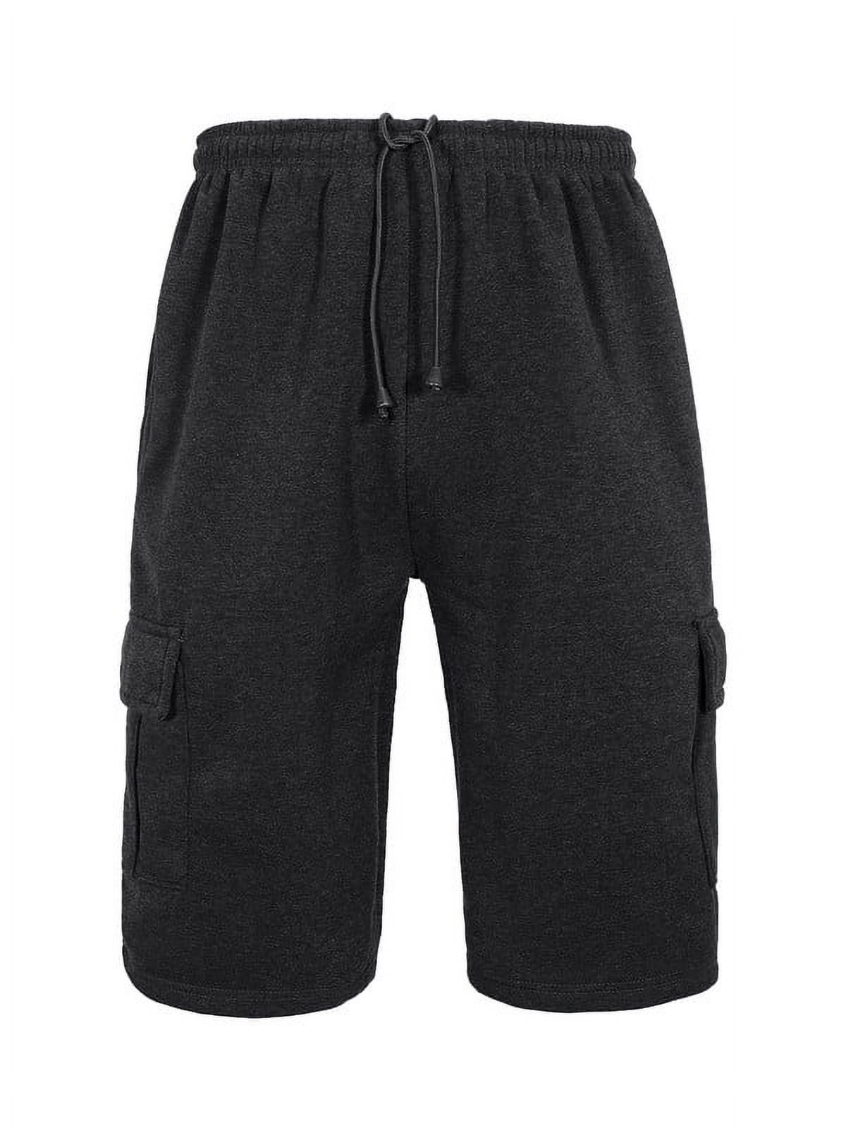 Eylhot Men's Running Cargo Shorts Capri Jogger Pants with Drawstirng ...