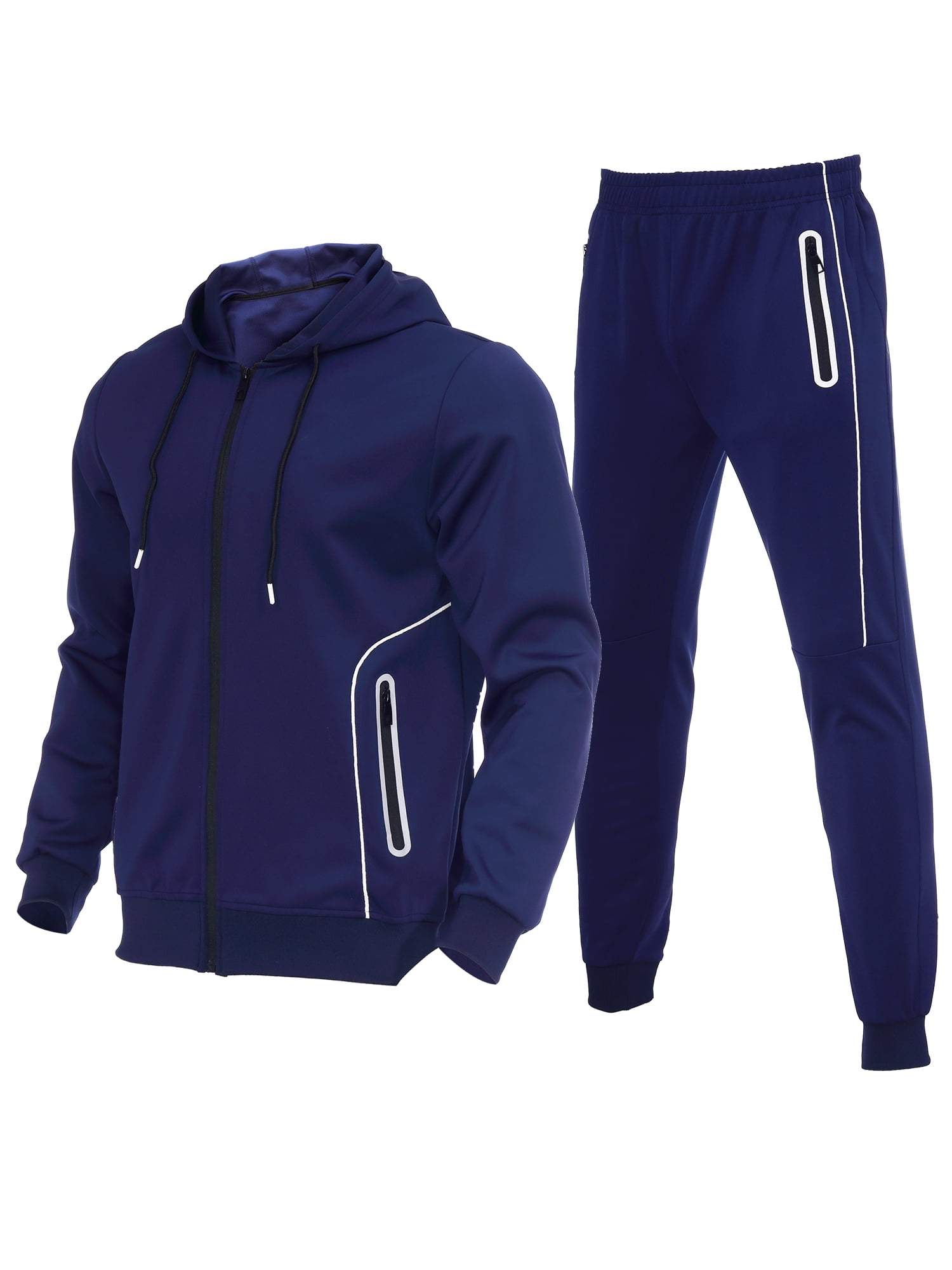 Eylhot Men's Tracksuit Casual Long Sleeve Athletic Outfit Sweatsuit 2 ...