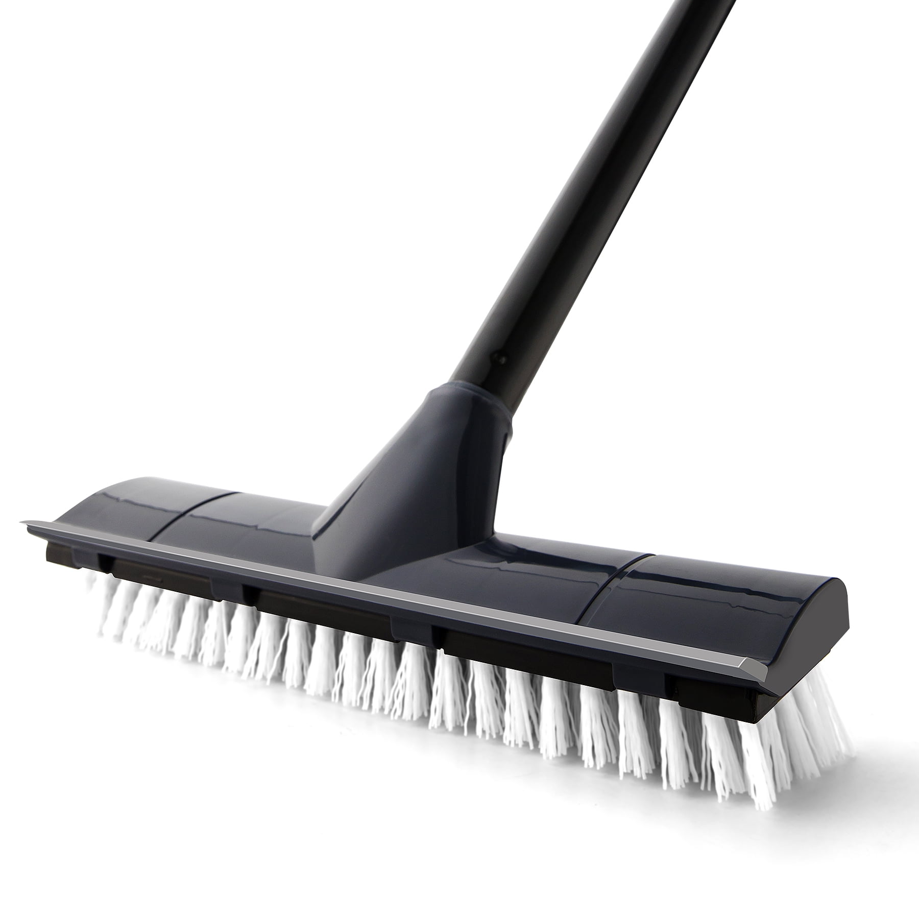 Eyliden Floor Scrub Brush with 50” Long Handle, 2 in 1 Scrape Brush ...