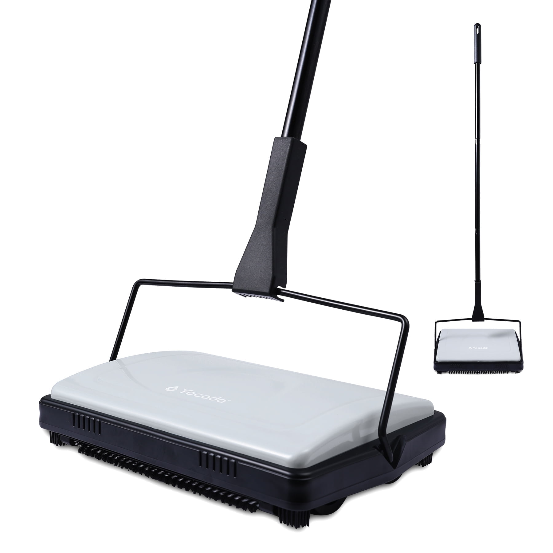 "Eyliden Carpet Sweeper Cleaner, Manual Dual Brush, No Electric, Gray ...
