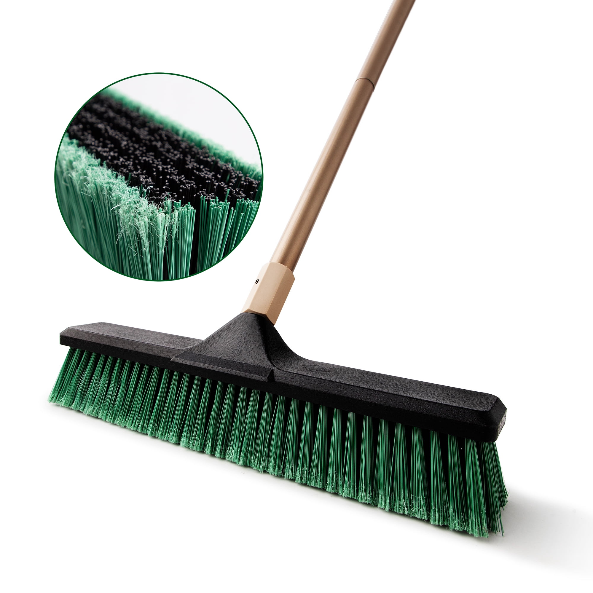 Eyliden Heavy Duty Push Broom 24",Green - Walmart.com