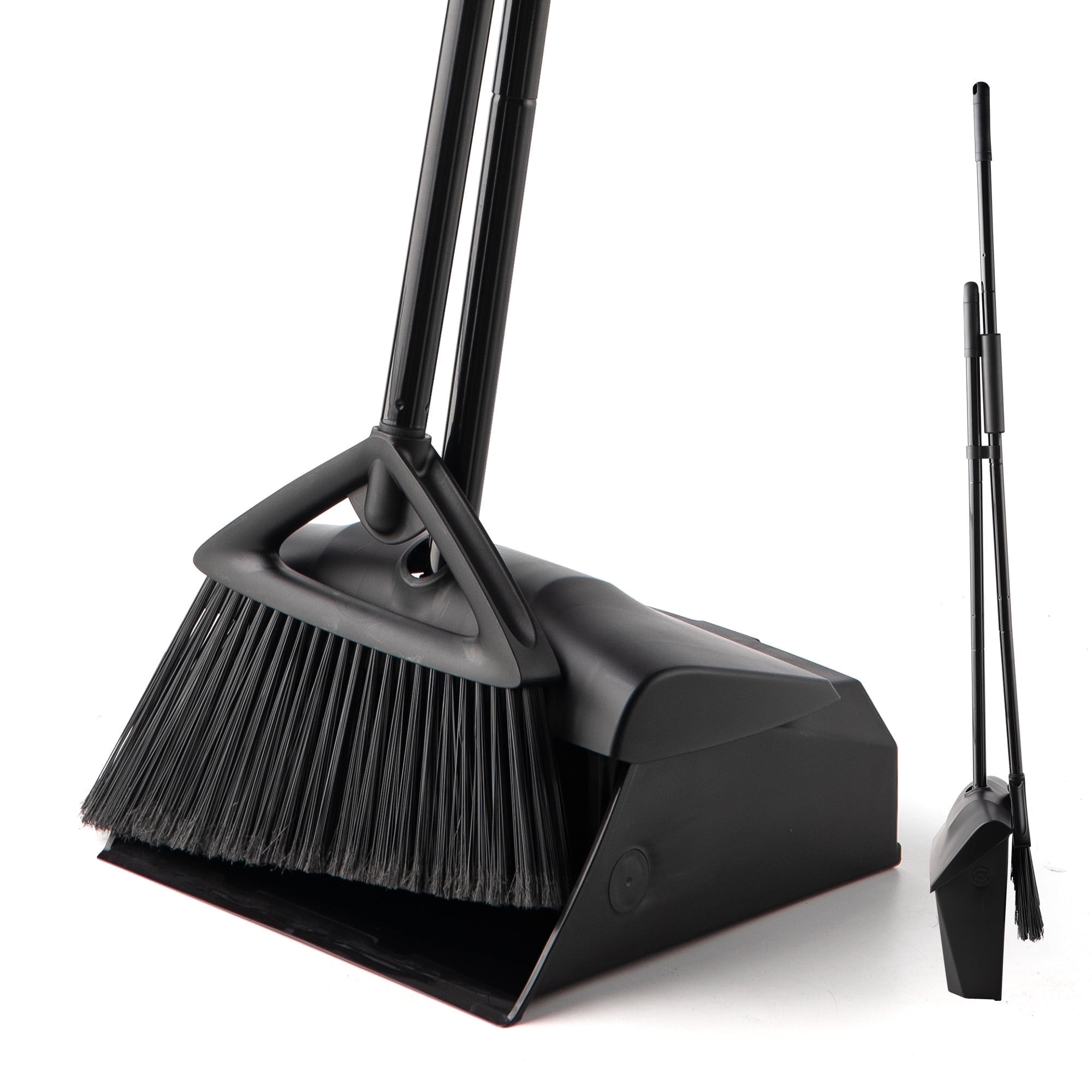 Eyliden Heavy Duty Outdoor Broom & Dustpan Combo, 59.8in Handle ...