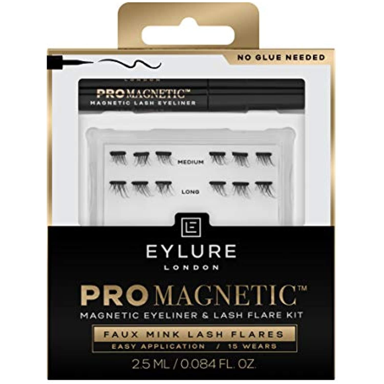 Eylure PROMAGNETIC Magnetic Eyeliner and False Lashes Kit, Faux Mink ...