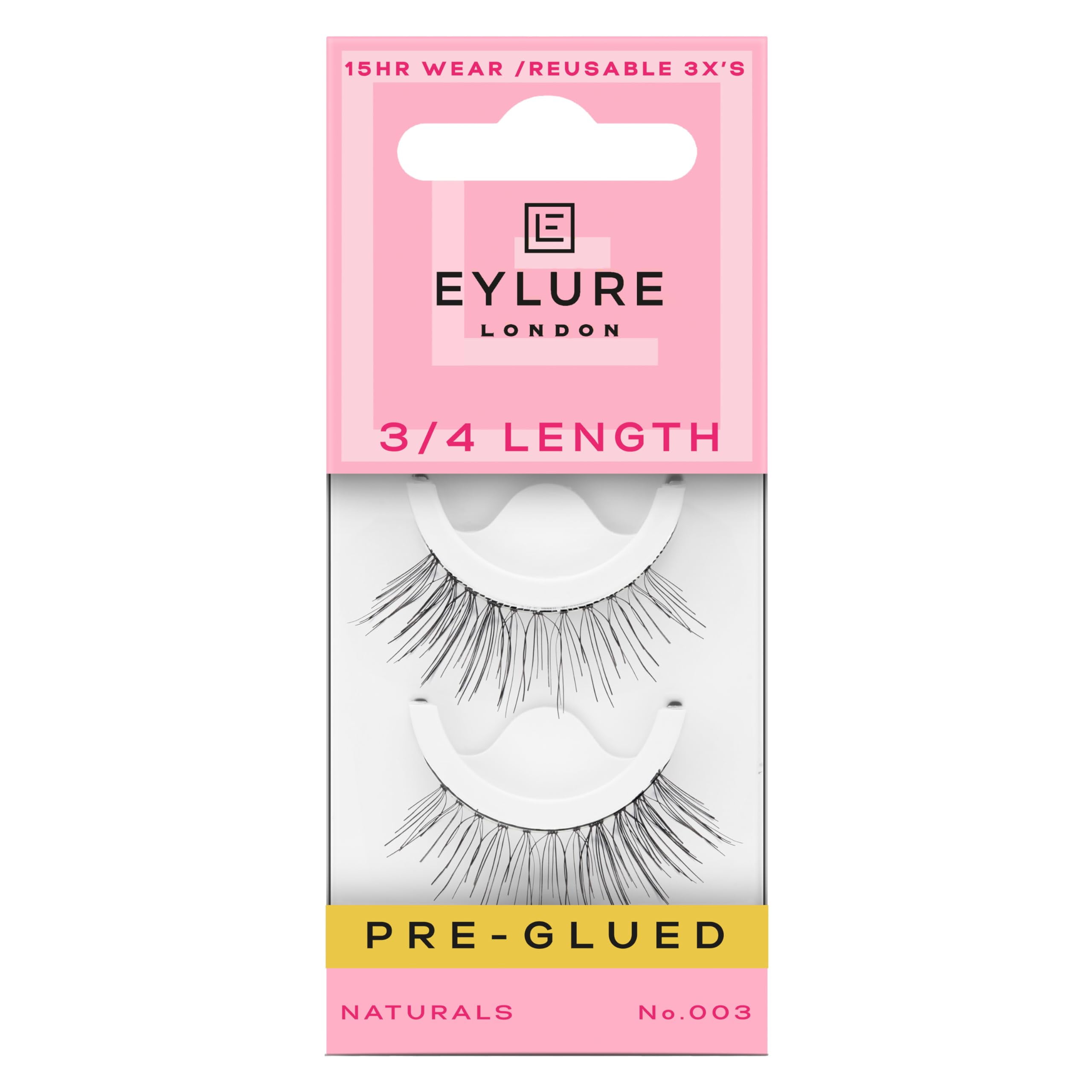Eylure Pre-Glued Light & AIF9 Wispy Eyelashes, Accents No. 003, Twin ...