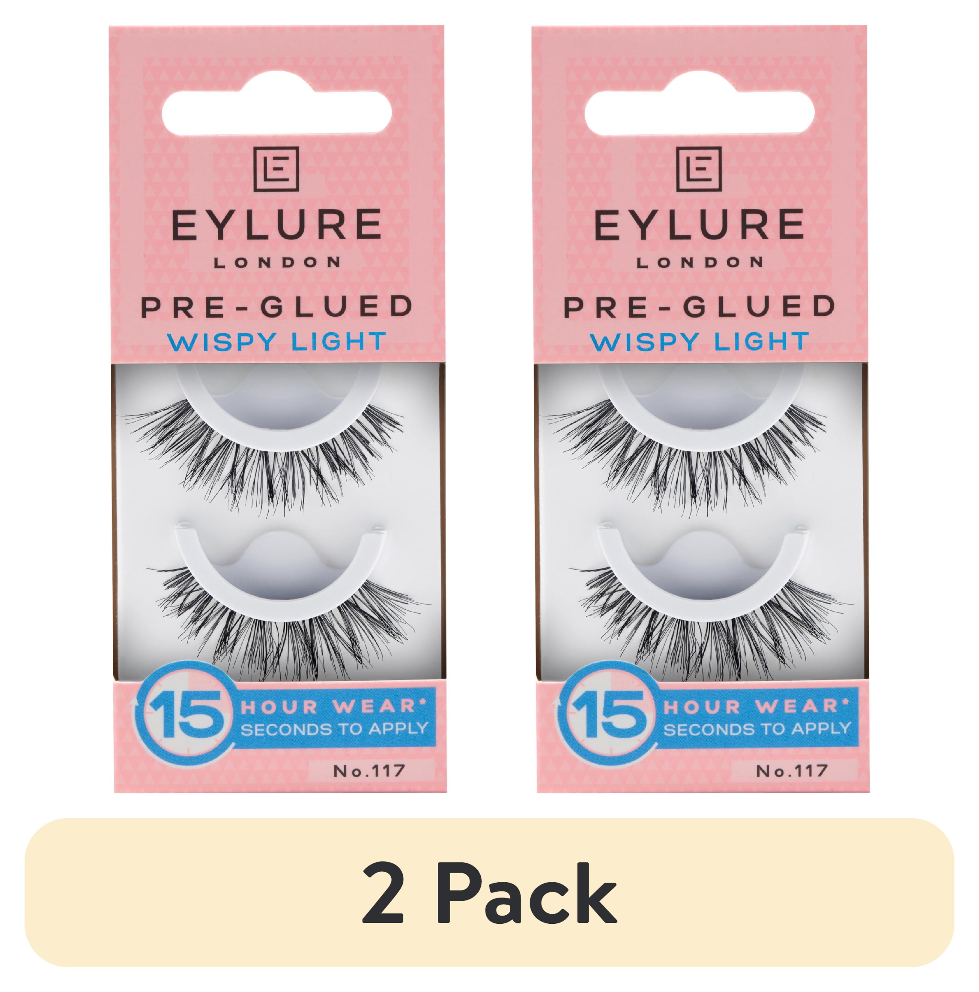 (2 pack) Eylure Pre-Glued Wispy Light False Lashes, No. 117 - Walmart.com