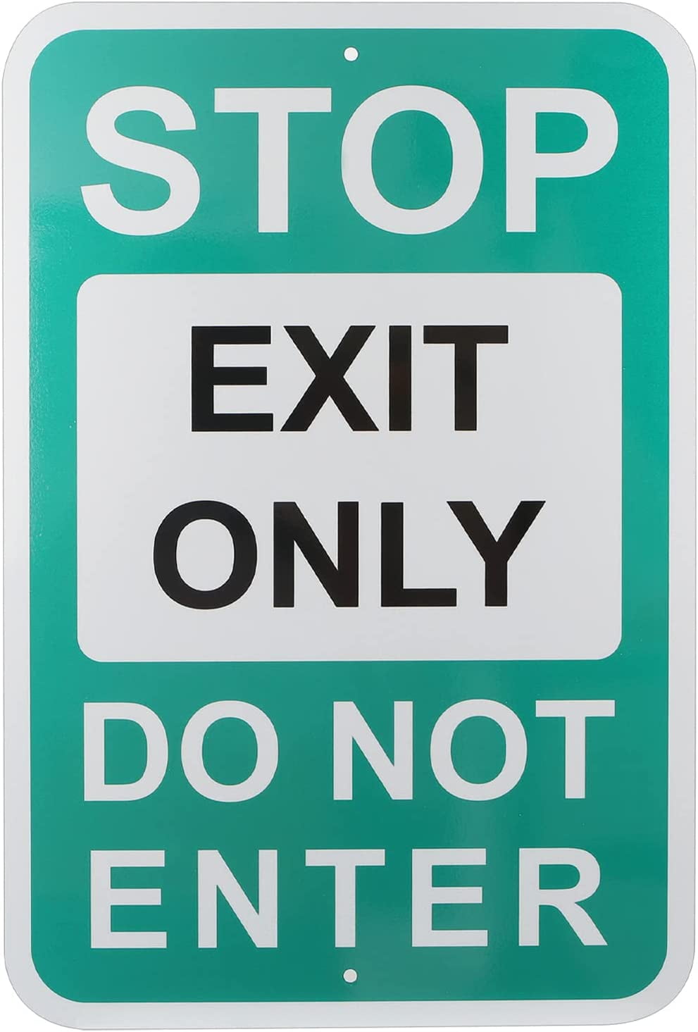 Eyoloty Large Exit Only Do Not Enter Sign, 18"x 12" .04" Aluminum ...