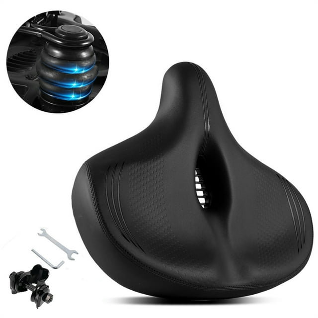 Eyotto Bike Seat Cushion, Oversized Bicycle Seat for Men Women, Anti-Vibration Bike Seat ...