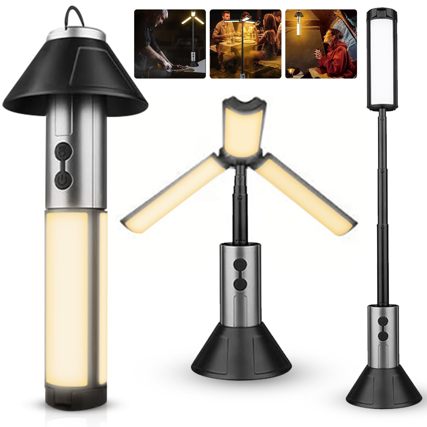 Eyotto 1500LM Camping Light, Retractable Camping Lantern, Rechargeale ...