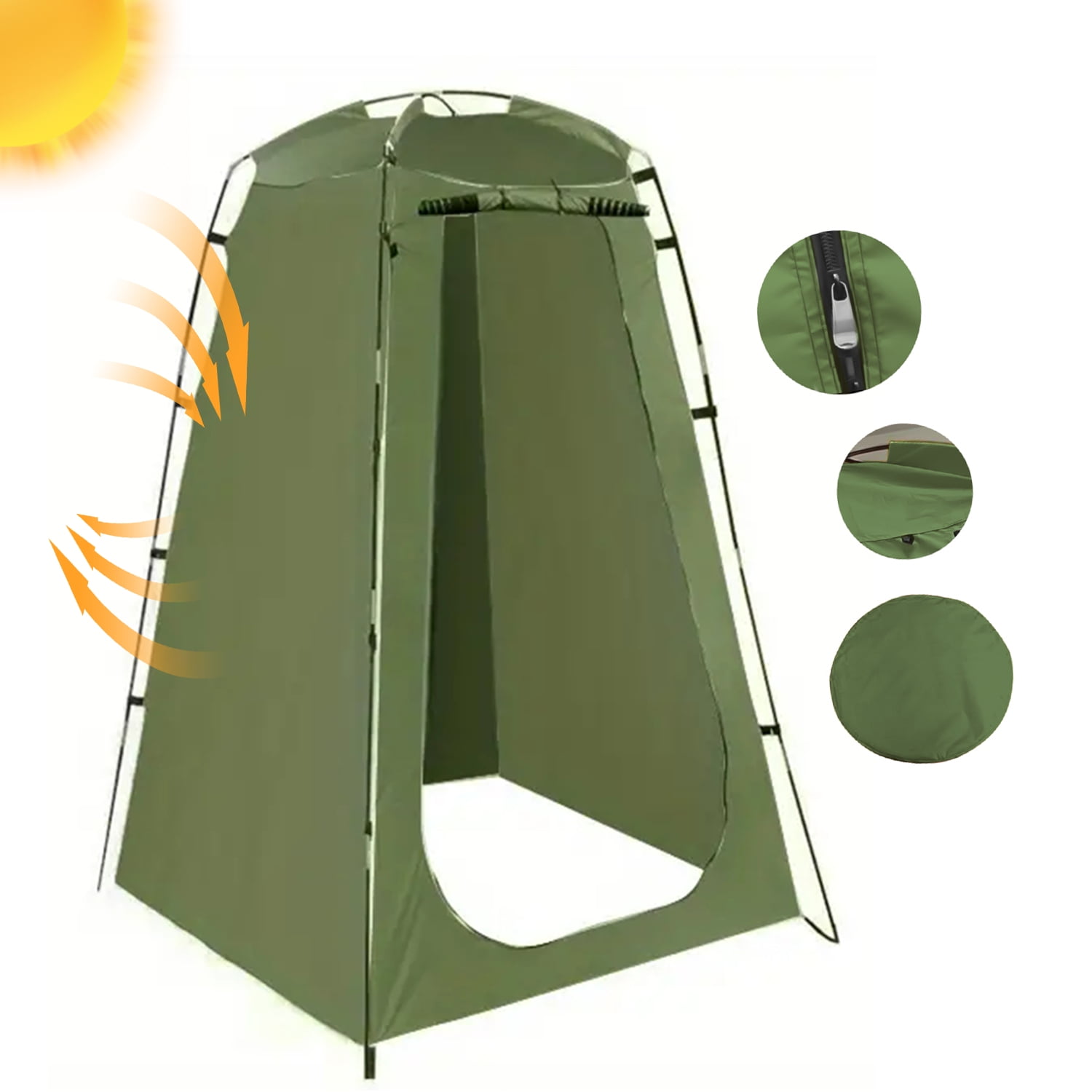 Eyotto Pop up Quick Set Up Shower Tent with Storage Bag - Walmart.com