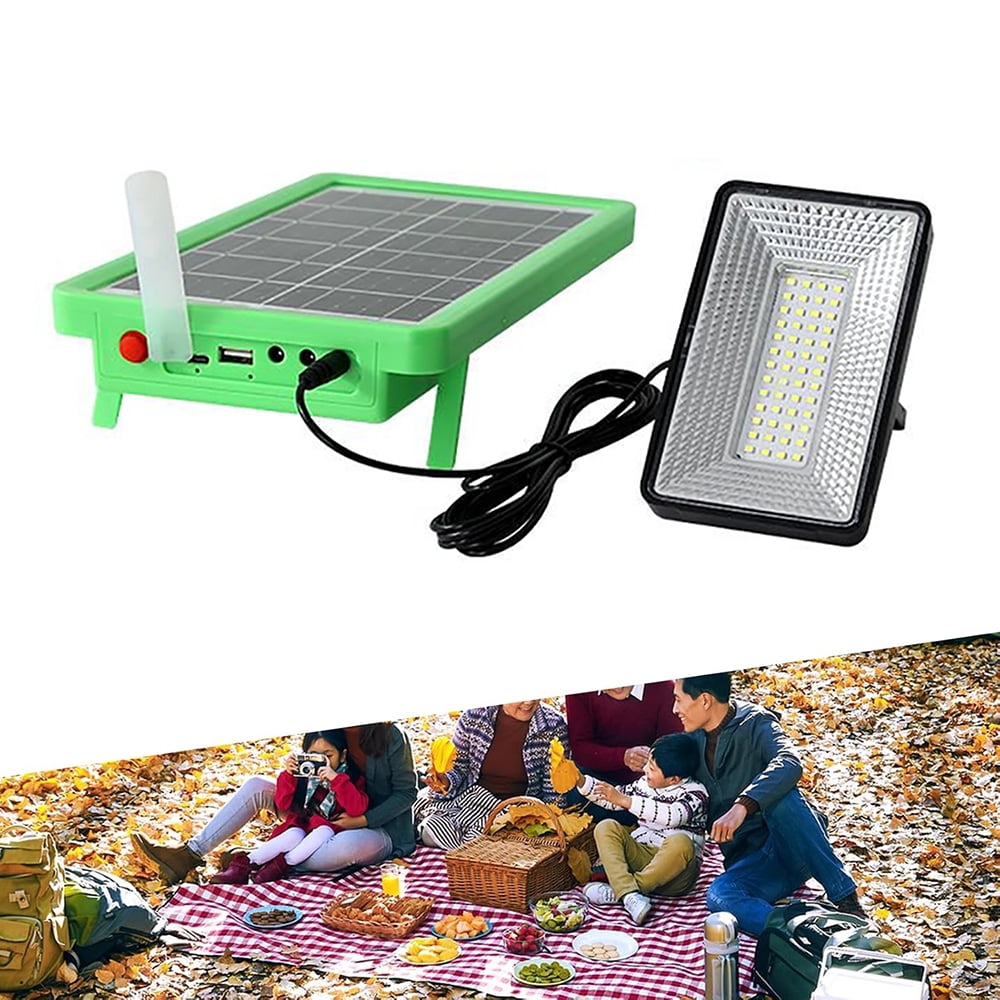 Eyotto 20W Solar Flood Camping Light with Cord, 2400mAh Rechargeable ...