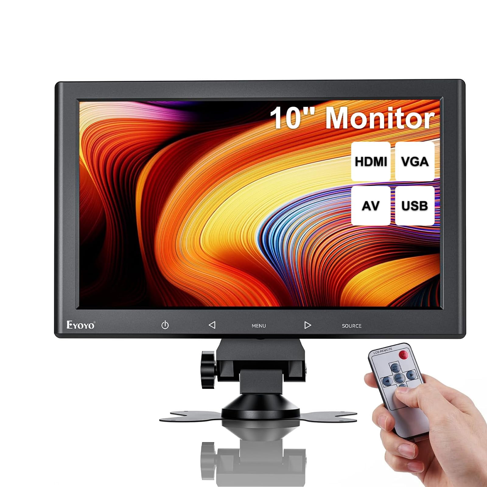 Eyoyo 10 Inch Mini Monitor - 1024x600 Small Computer Screen with HDMI ...