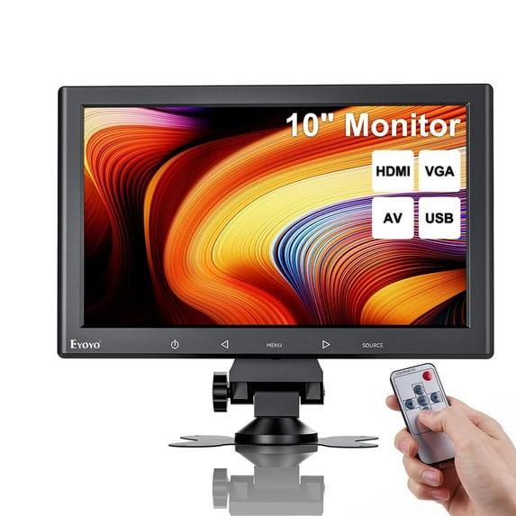 Eyoyo 10 Inch Mini Monitor - 1024x600 Small Computer Screen with HDMI ...