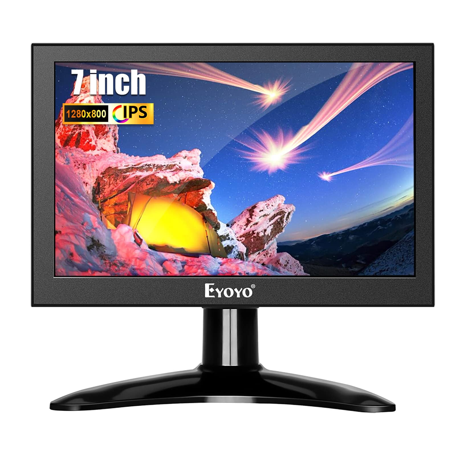 Eyoyo 7 inch HDMI LCD Monitor, Portable IPS Screen, Supports HDMI VGA ...