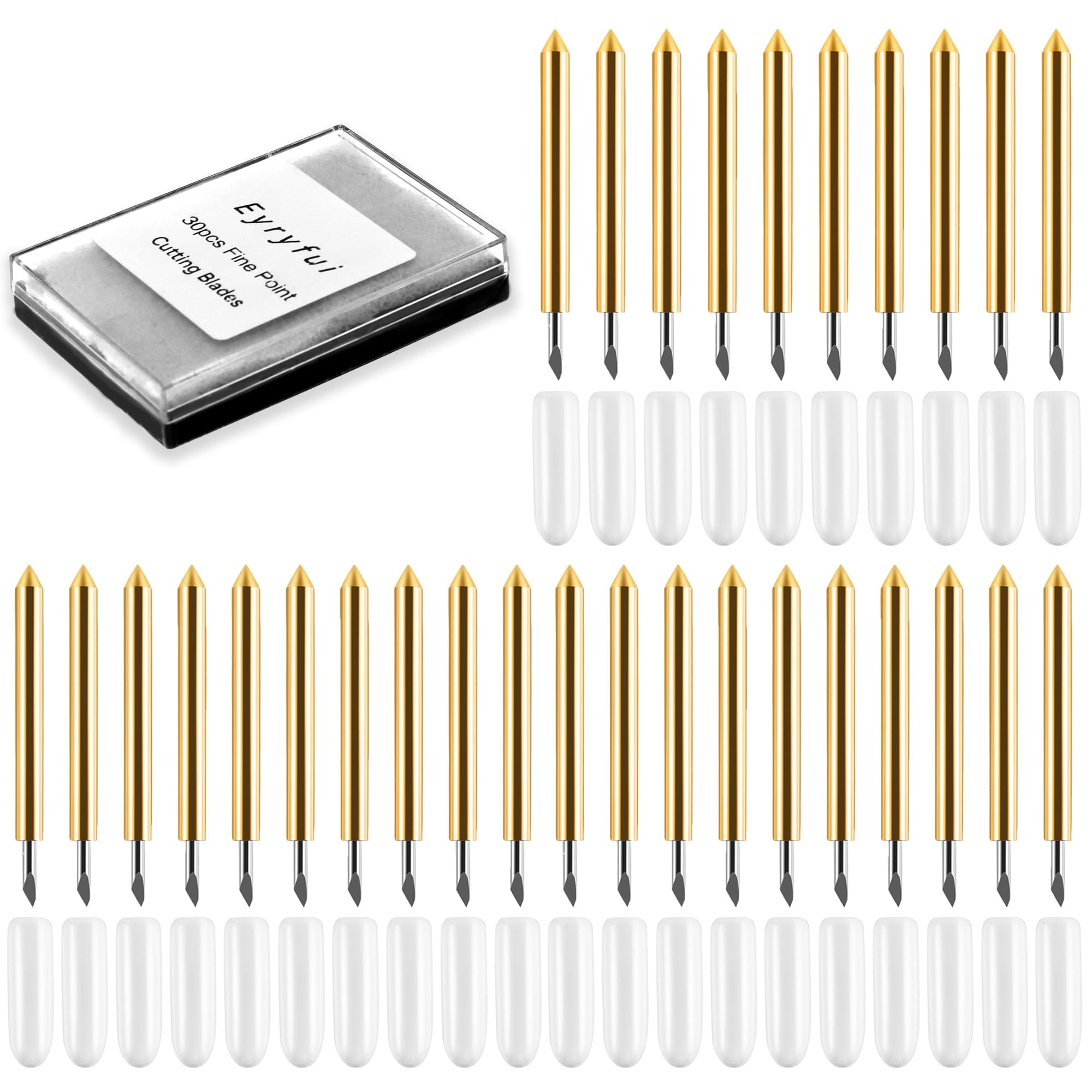 Eyryfui 30Pcs Fine Point Blades for Cricut Maker 3/Maker/Explore 3 ...