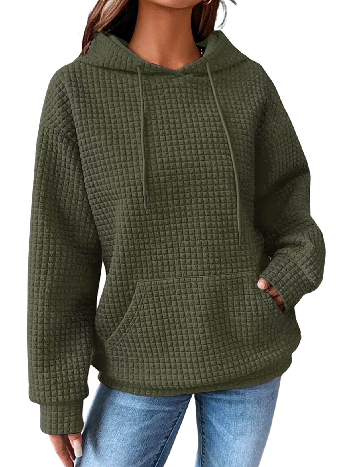 Eytino Hoodies for Women Fall Sweatshirts for Women Drawstring Long ...