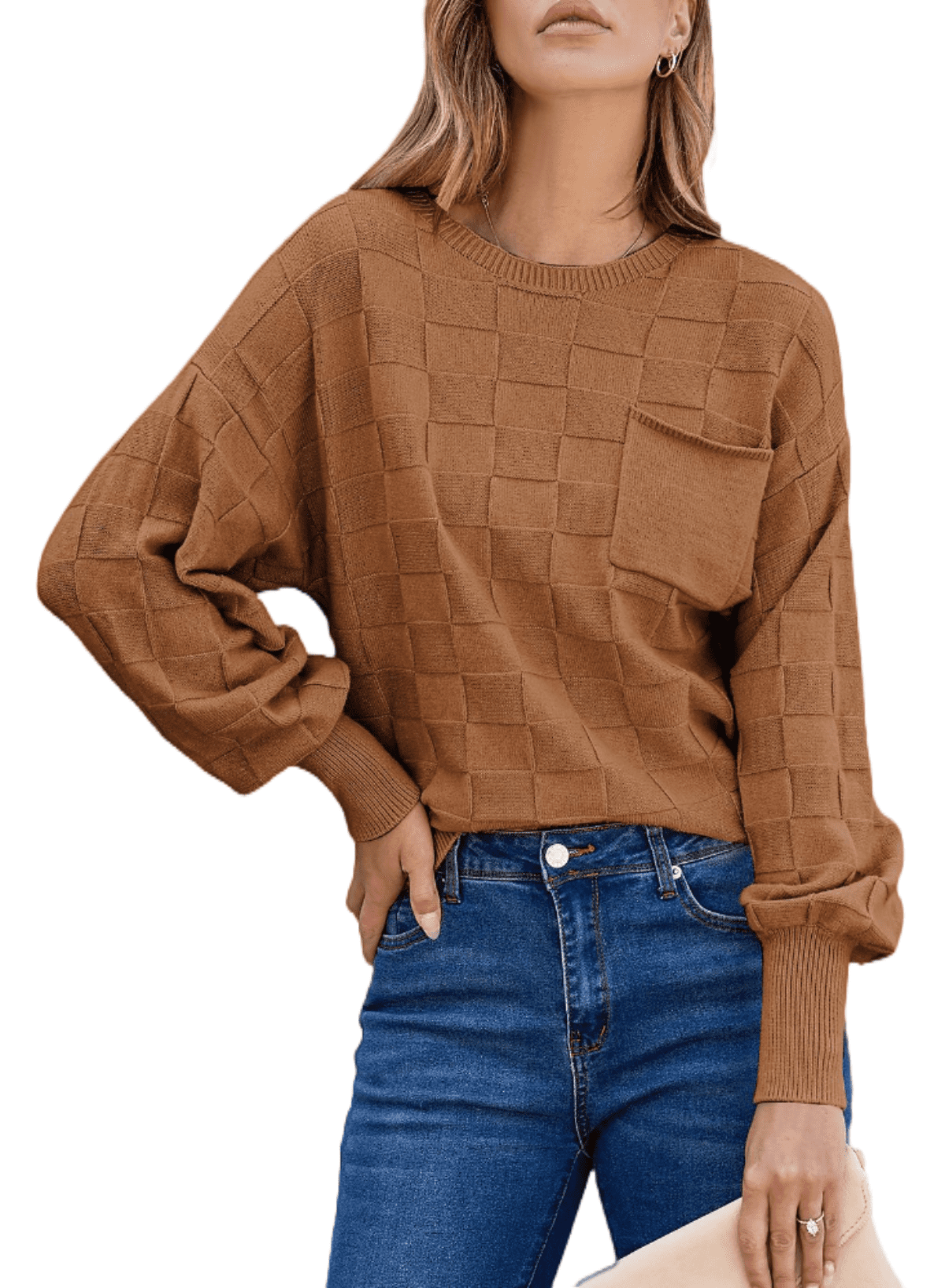 Eytino Sweaters for Women Oversized Sweater Fall Sweater Casual ...