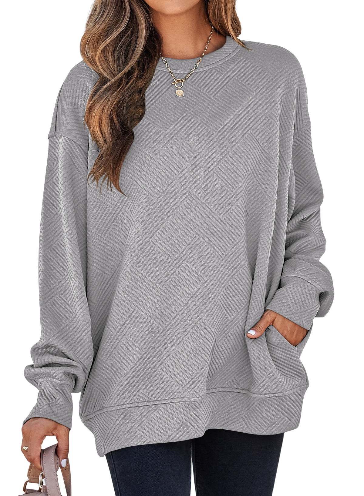 Eytino Women’s Sweatshirt Oversized Sweatshirts for Women Fall Long ...