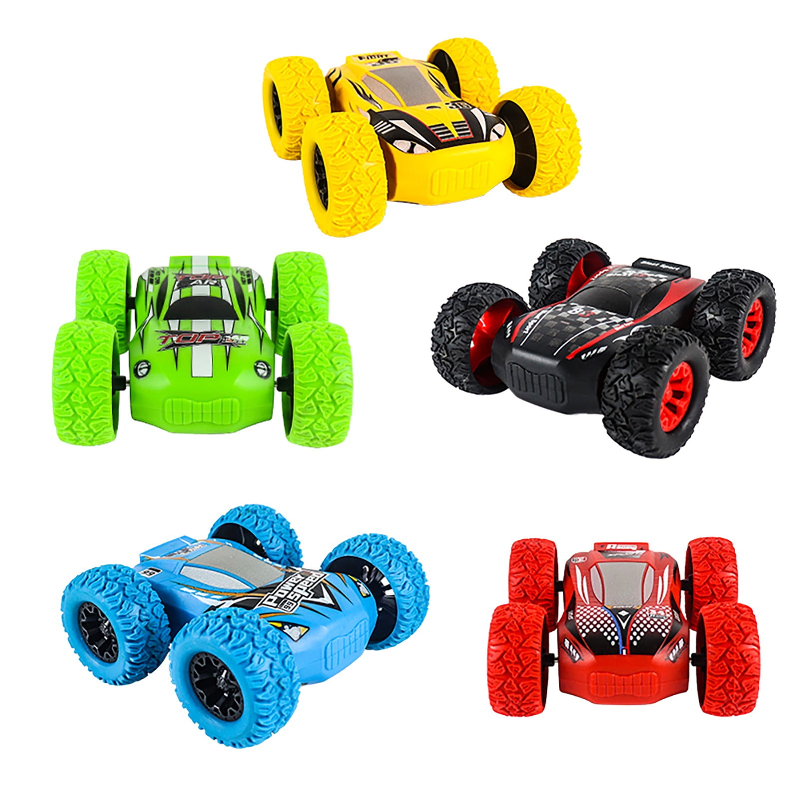 Eyucdvc Double-Sided Pull Back carsr. Friction Cars for Kids ，Vibration ...