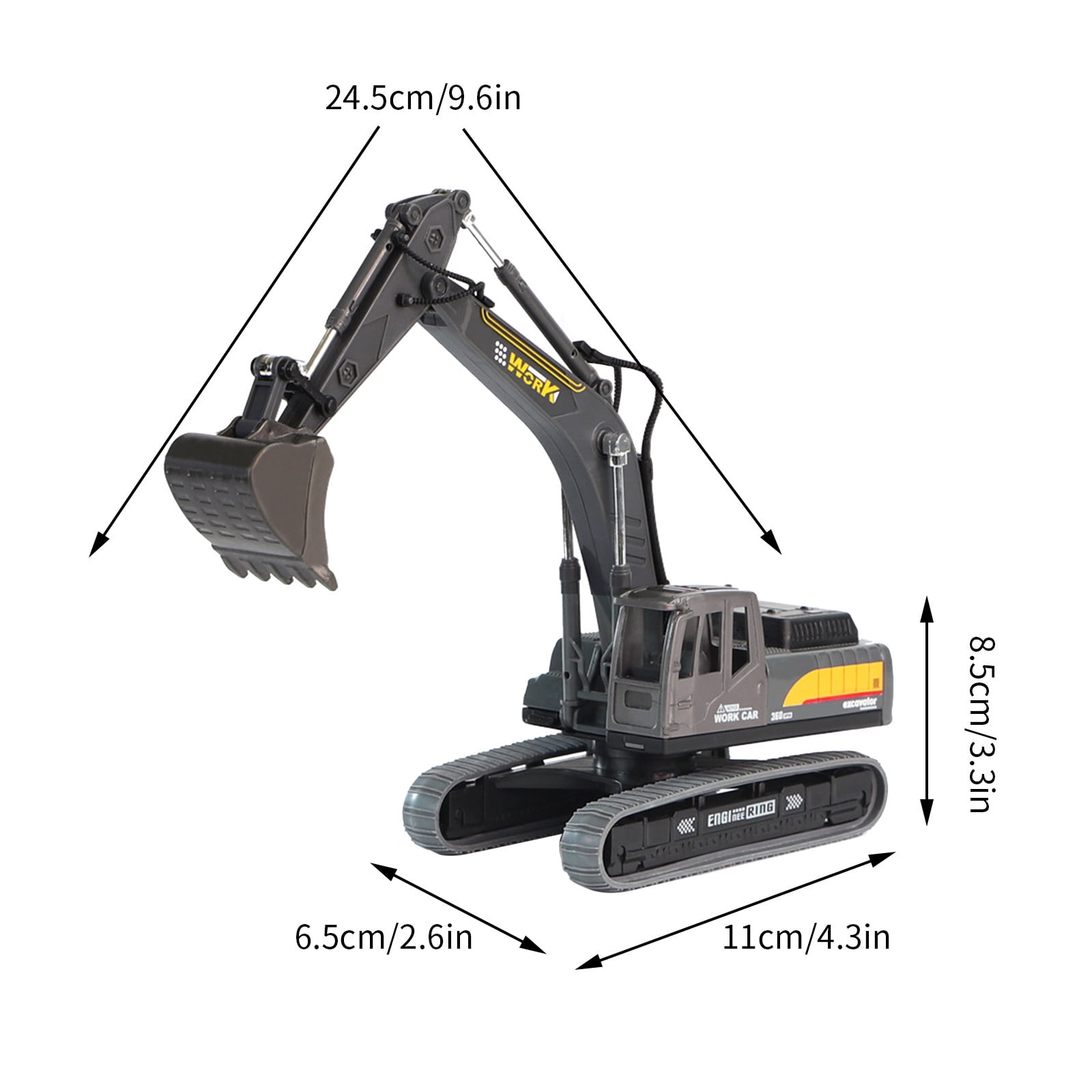 Christmas Gifts for Kids Toys Excavator Toy, Construction Vehicle ...