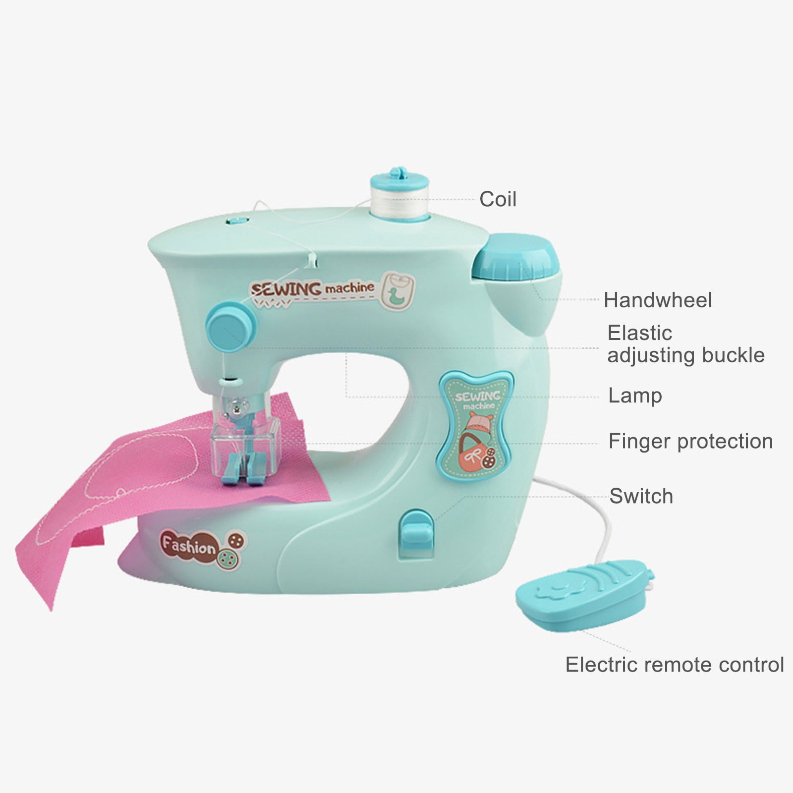 Eyucdvc Mini Sewing Machine for Beginner, Portable Children Sewing ...