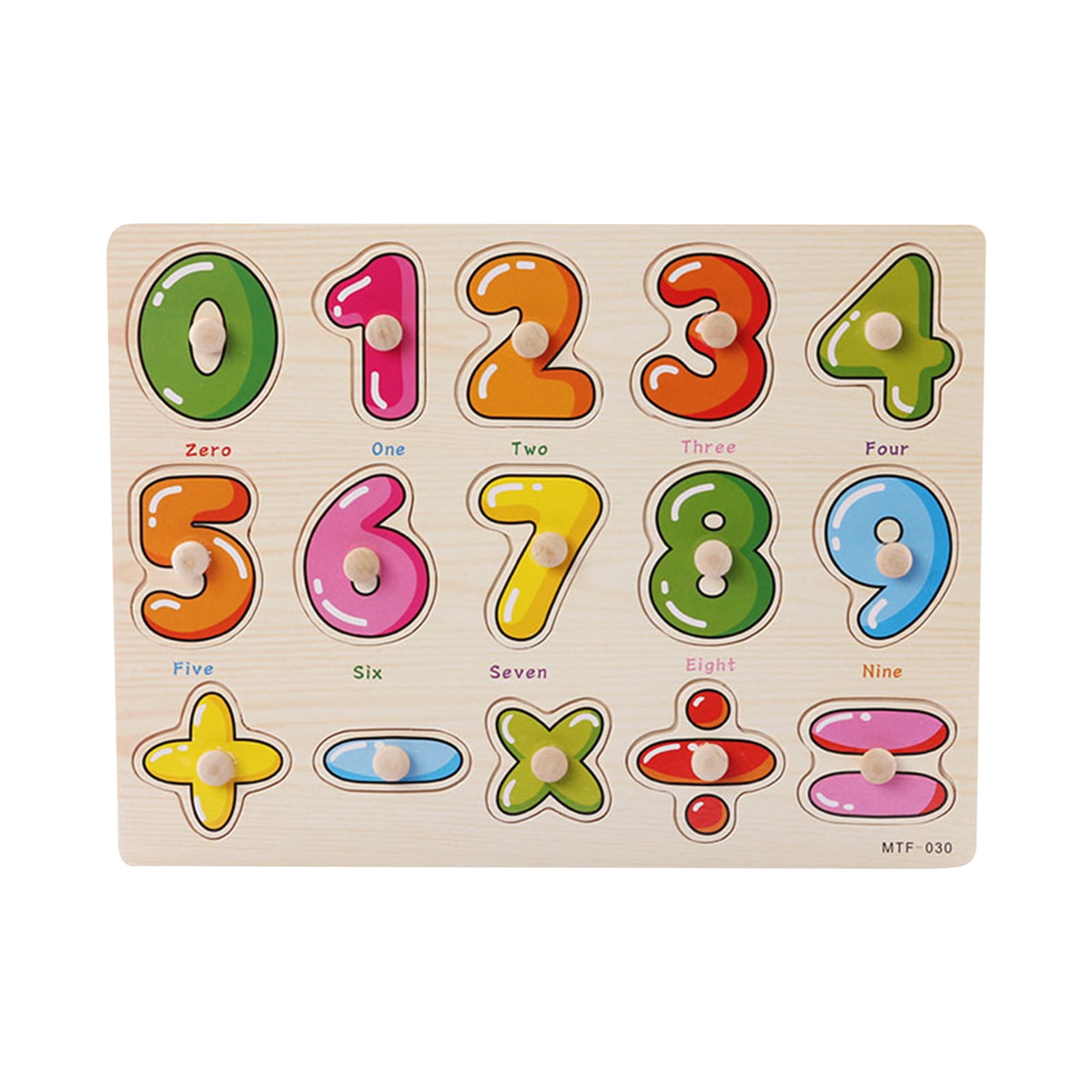 Eyucdvc Number Puzzle Wooden Puzzles for Toddlers 1 2 3 4 5 Year Old ...