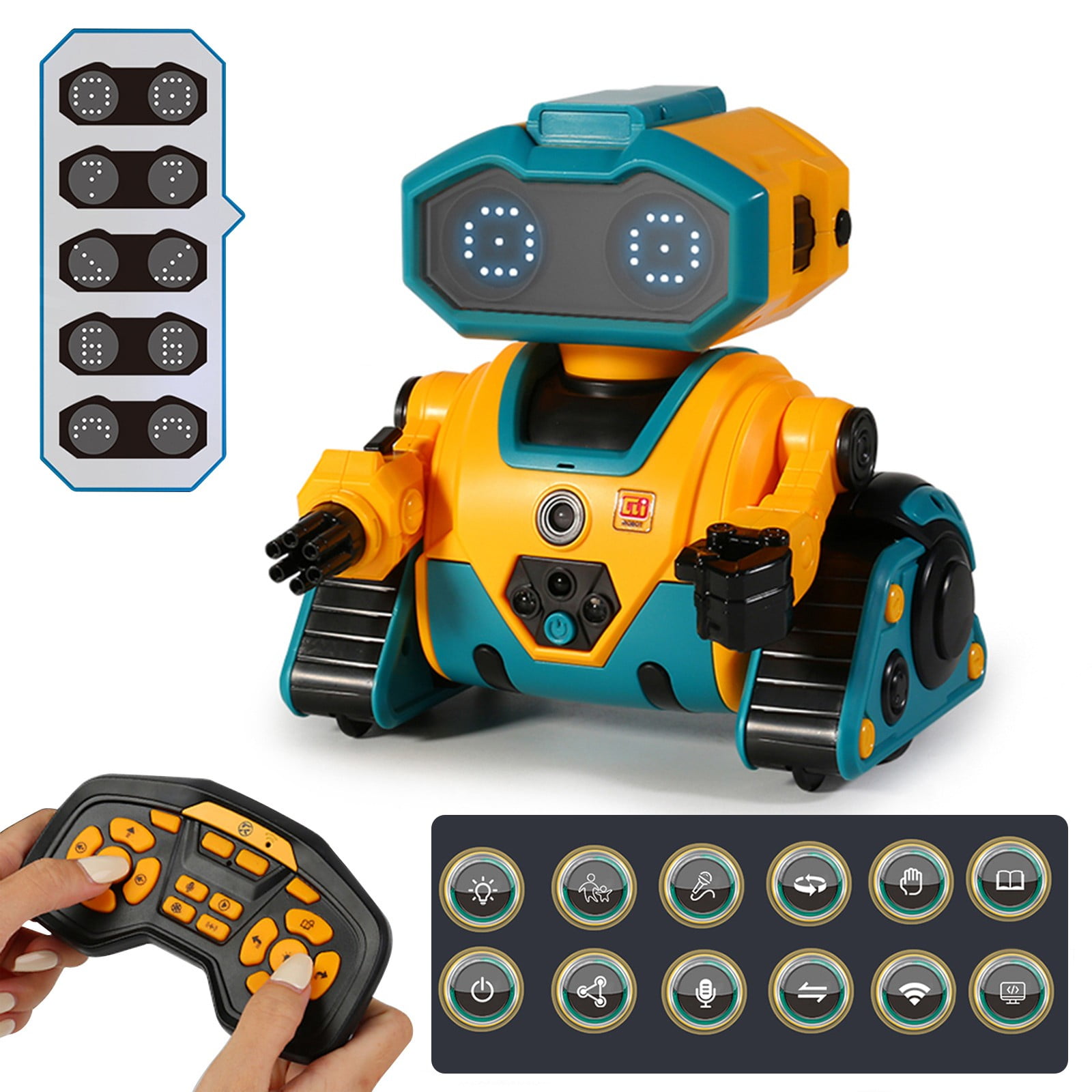 Robot Toys , RC Robots with Editable Actions,Rechargeable,Auto ...