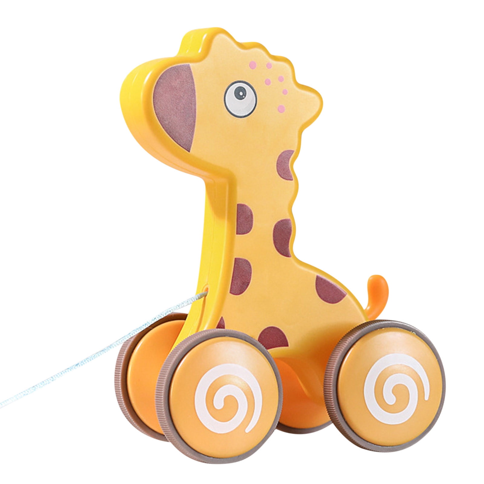 Eyucdvc Wooden Animal Pull Along Toy, Walking Along Pull Toys for ...