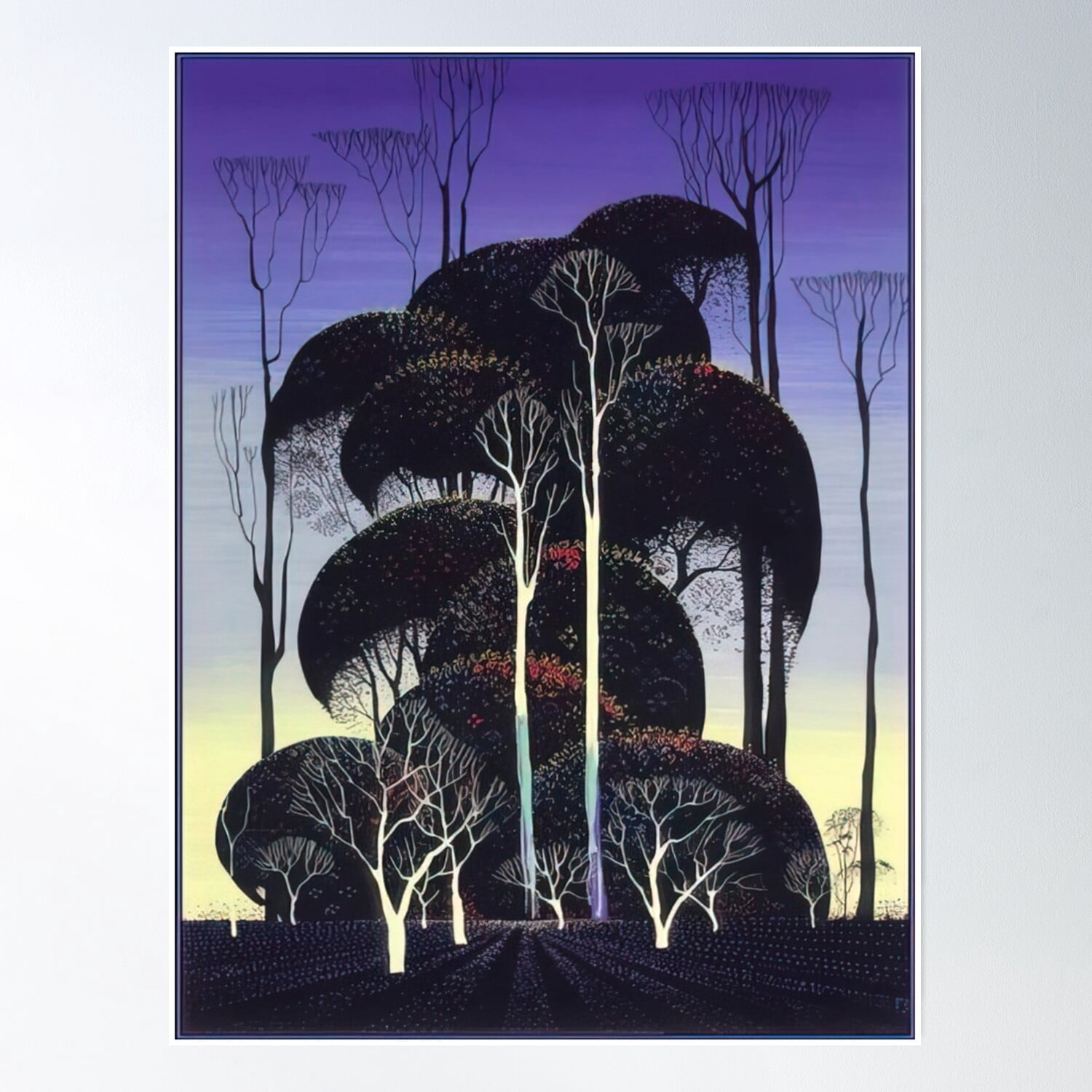 Eyvind Earle - Forest Arabesque Poster Wall Art, Modern Wall Decor ...