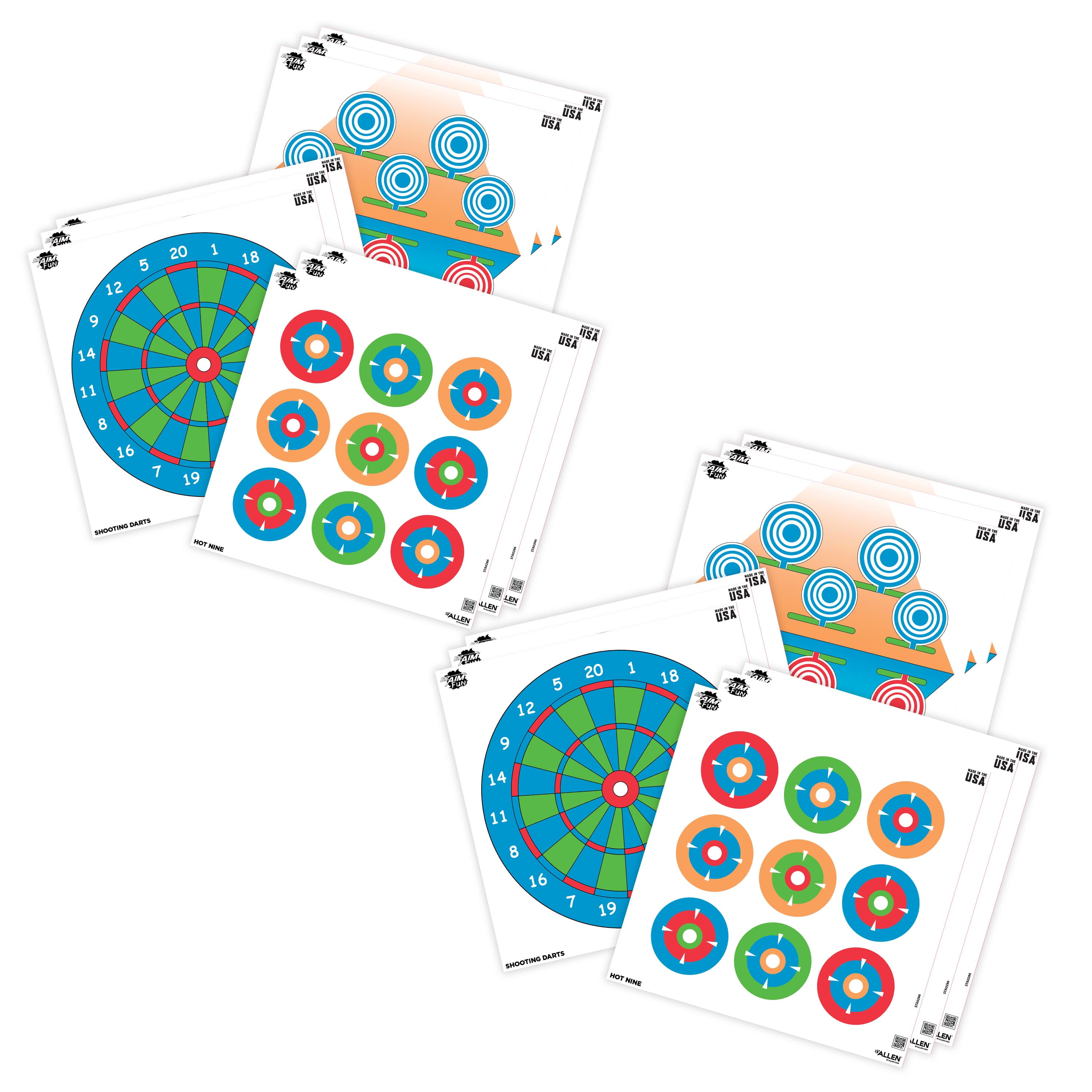 Ez Aim Fun Paper Shooting Targets, Plinking the Day Away, 12 In Square ...