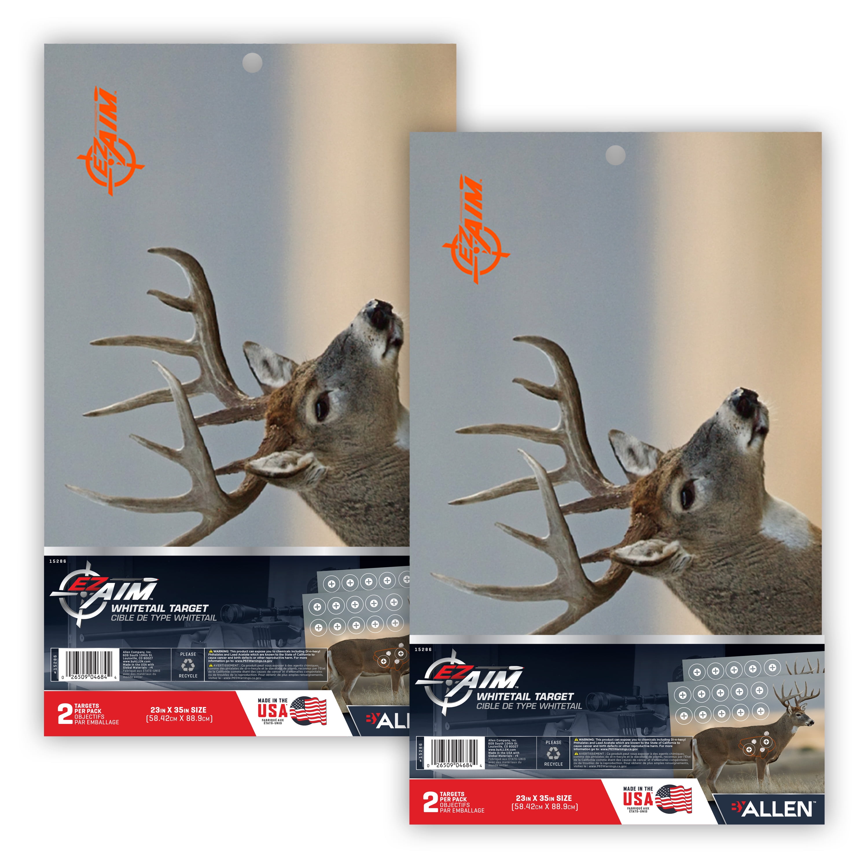 Ez Aim Paper Whitetail Target by Allen Company, 23"L x 35"W, 4-Pack ...